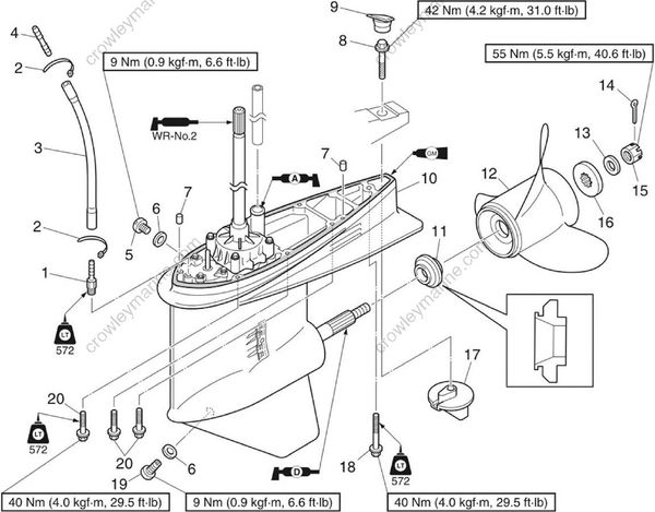 Lower Unit [Lower Unit (Counter Rotation Model)] [2017] | Crowley Marine
