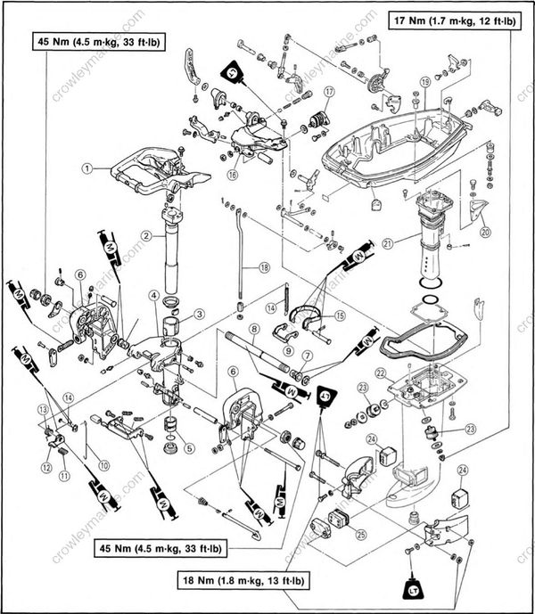 Bracket Unit [Exploded Diagram] [1991] | Crowley Marine