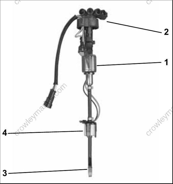 Service Manual 75-90 HP E-TEC Oiling System [Components] | Crowley Marine