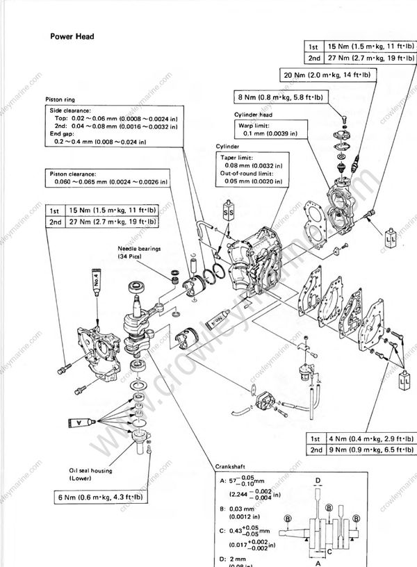 Exploded Diagrams [Power Head] [1987] | Crowley Marine