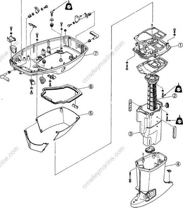 Bracket Unit [Exploded Diagram] [1988] | Crowley Marine
