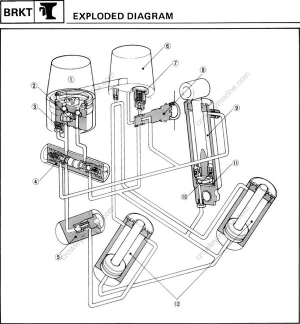 Bracket Unit [Exploded Diagram] [1989] | Crowley Marine