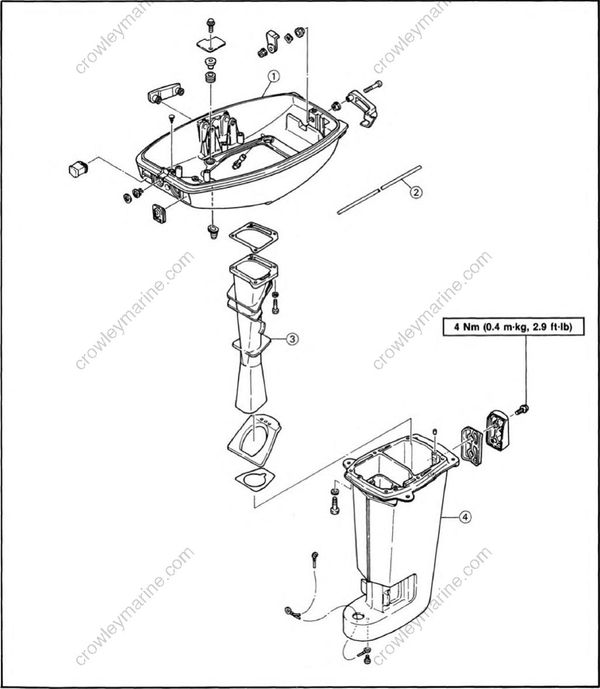 Bracket Unit [Exploded Diagram] [1993] | Crowley Marine