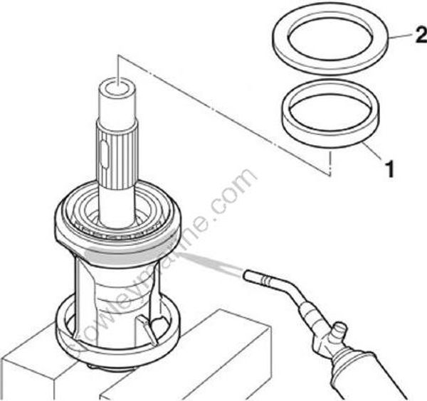 Lower Unit [Propeller Shaft Hosuing (Counter Rotation Model)] [2017 ...