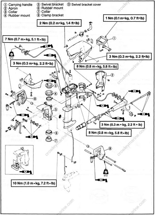Bracket Unit [Exploded Diagram] [2002] | Crowley Marine