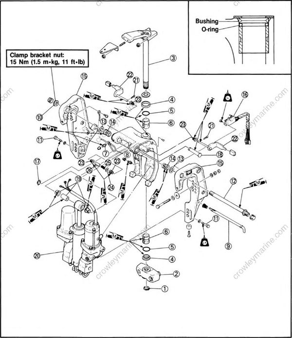 Bracket Unit [Exploded Diagram] [1991] | Crowley Marine