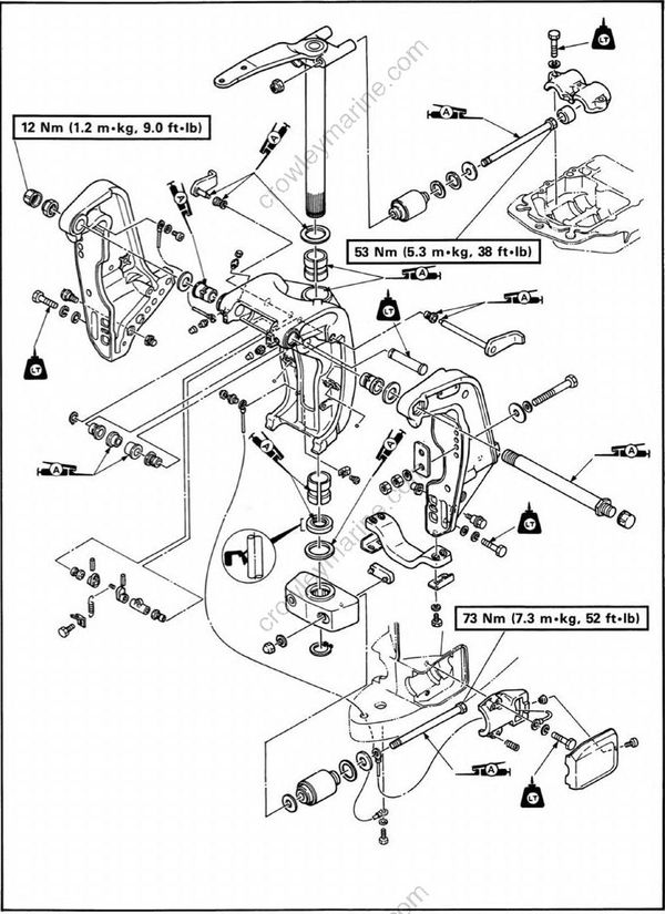 Bracket Unit [Exploded Diagram] [1991] | Crowley Marine