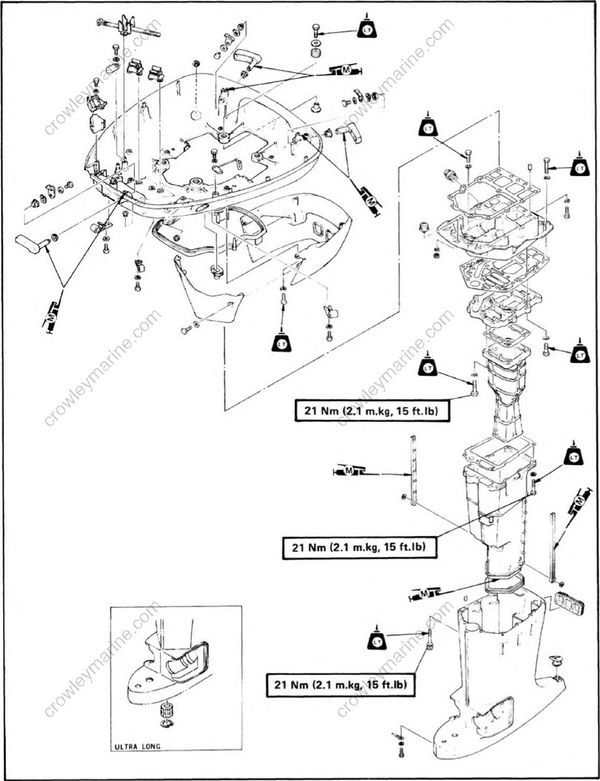 Bracket Unit [Exploded Diagram] [1994] | Crowley Marine