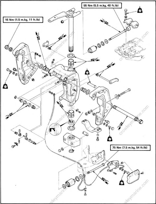 Bracket Unit [Exploded Diagram] [1994] | Crowley Marine