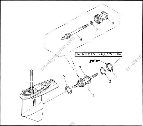 Lower Unit [Propeller Shaft Housing Assembly(Regular Rotation Models ...