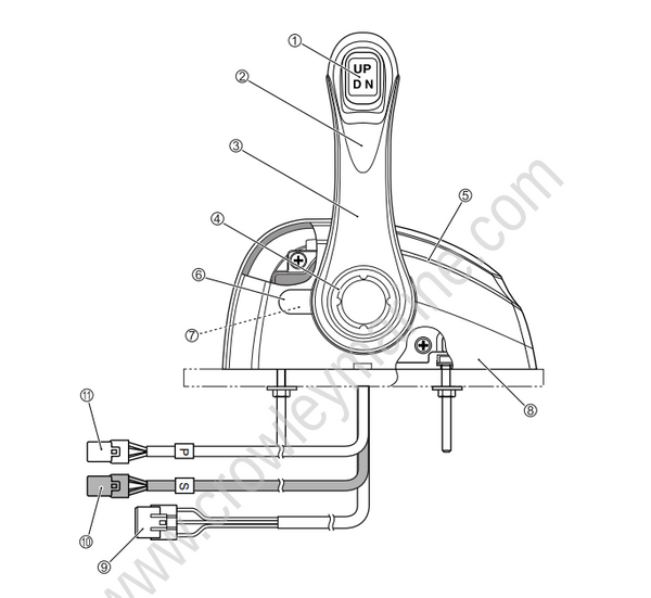 Setup Manual DF300, DF300AP Top Mount Remote Control Box | Crowley Marine