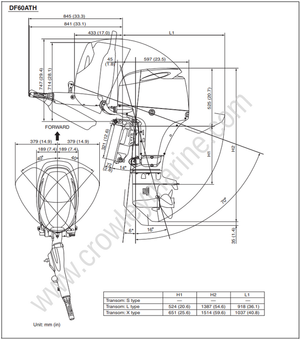 Setup Manual DF60A, DF40A, DF50A Outboard Motor Installation | Crowley ...