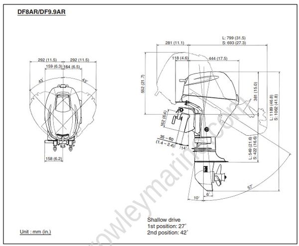 Setup Manual DF9.9, DF8A Outboard Motor Installation | Crowley Marine