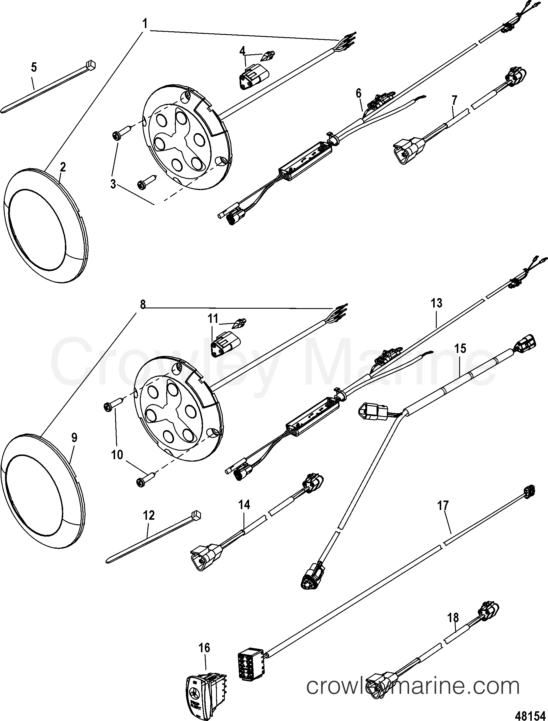 MOVING PROP ALERT LIGHT SYSTEM-ROUND, ONE / TWO LIGHTS - Various Years ...