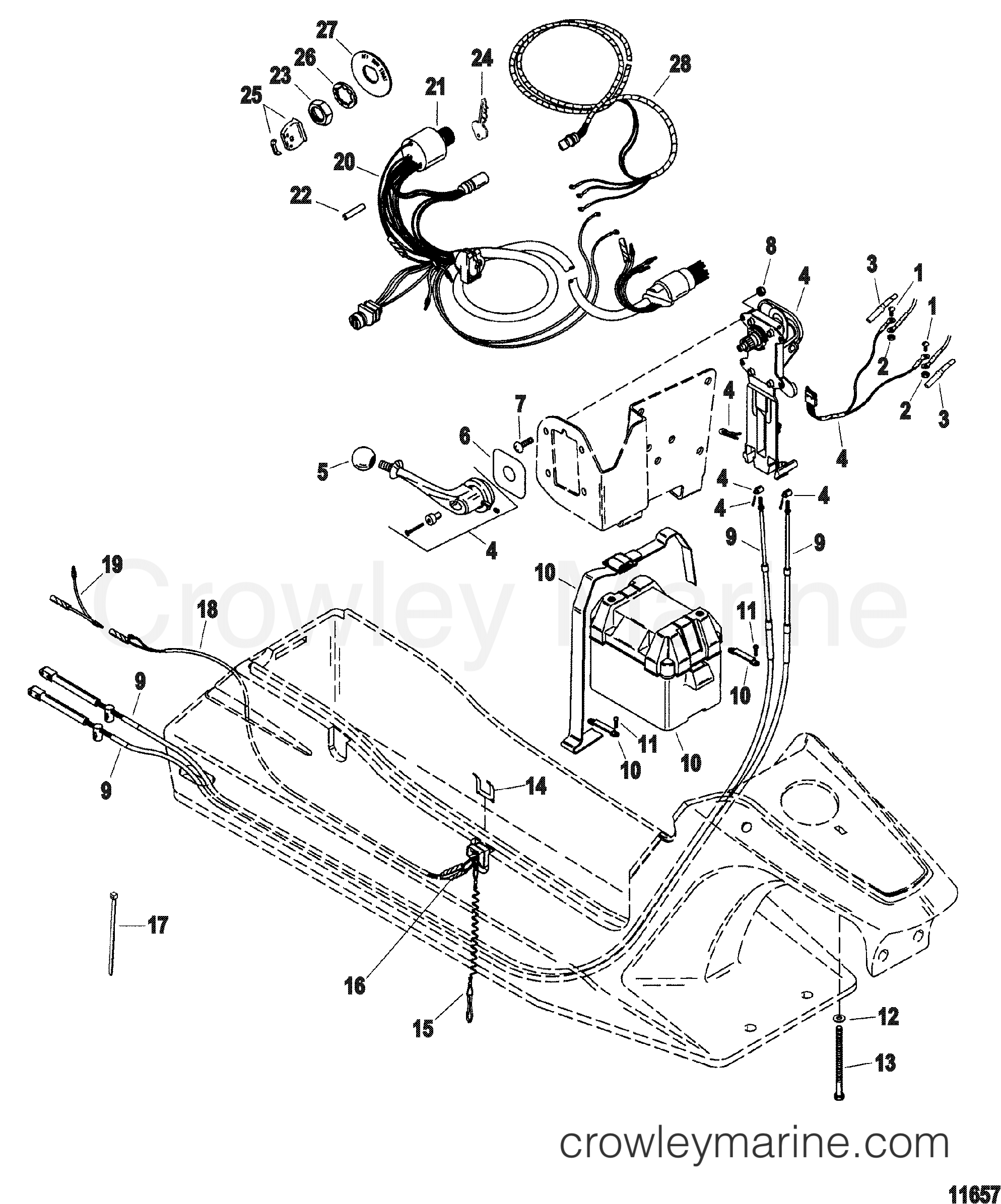 REMOTE CONTROL AND ELECTRICAL, RHINO RIDER - 1999 Inflatable Boat 10.0 ...