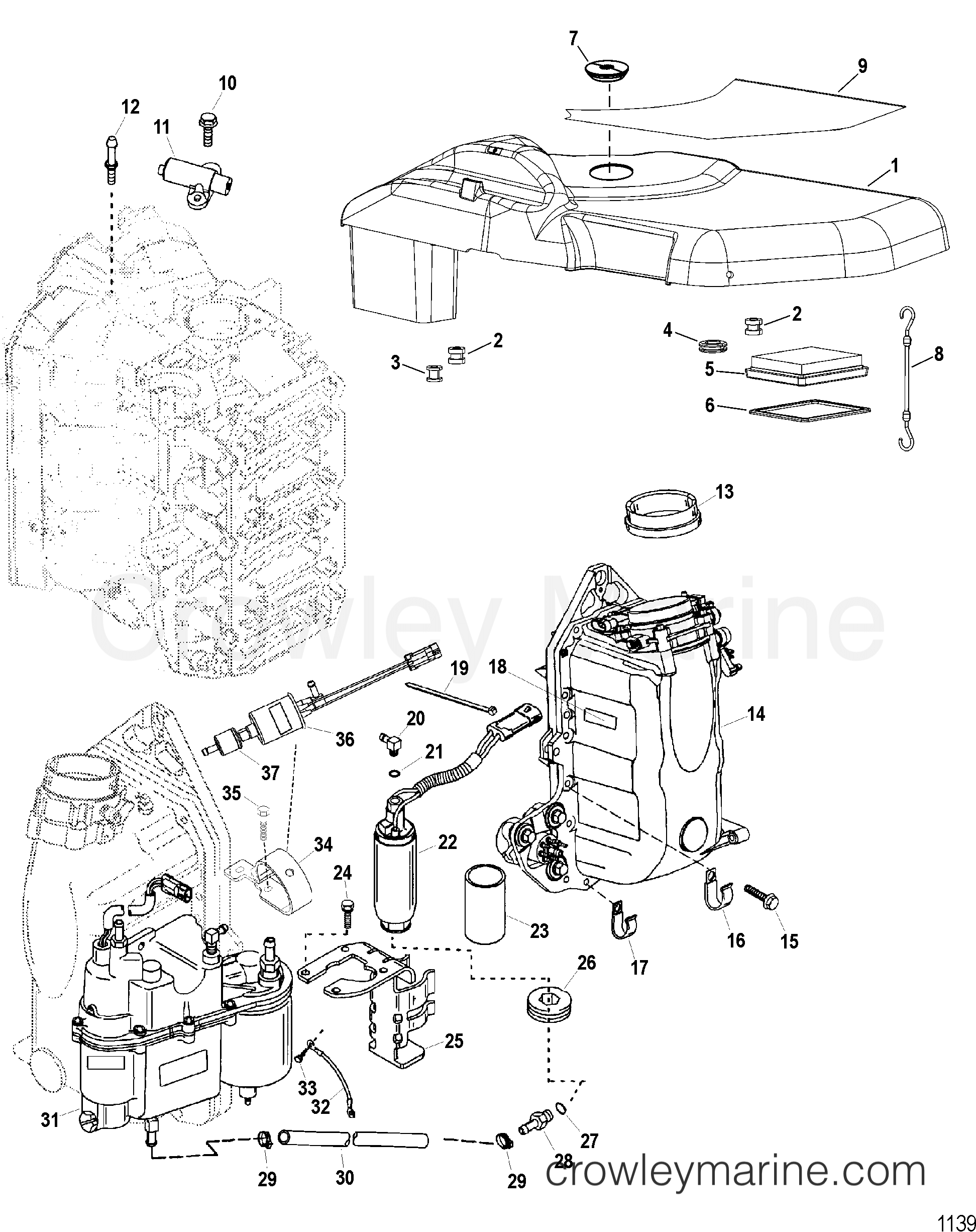 AIR HANDLER ASSEMBLY - 2001 Sport Jet 0 [M2] S721P51YD | Crowley Marine