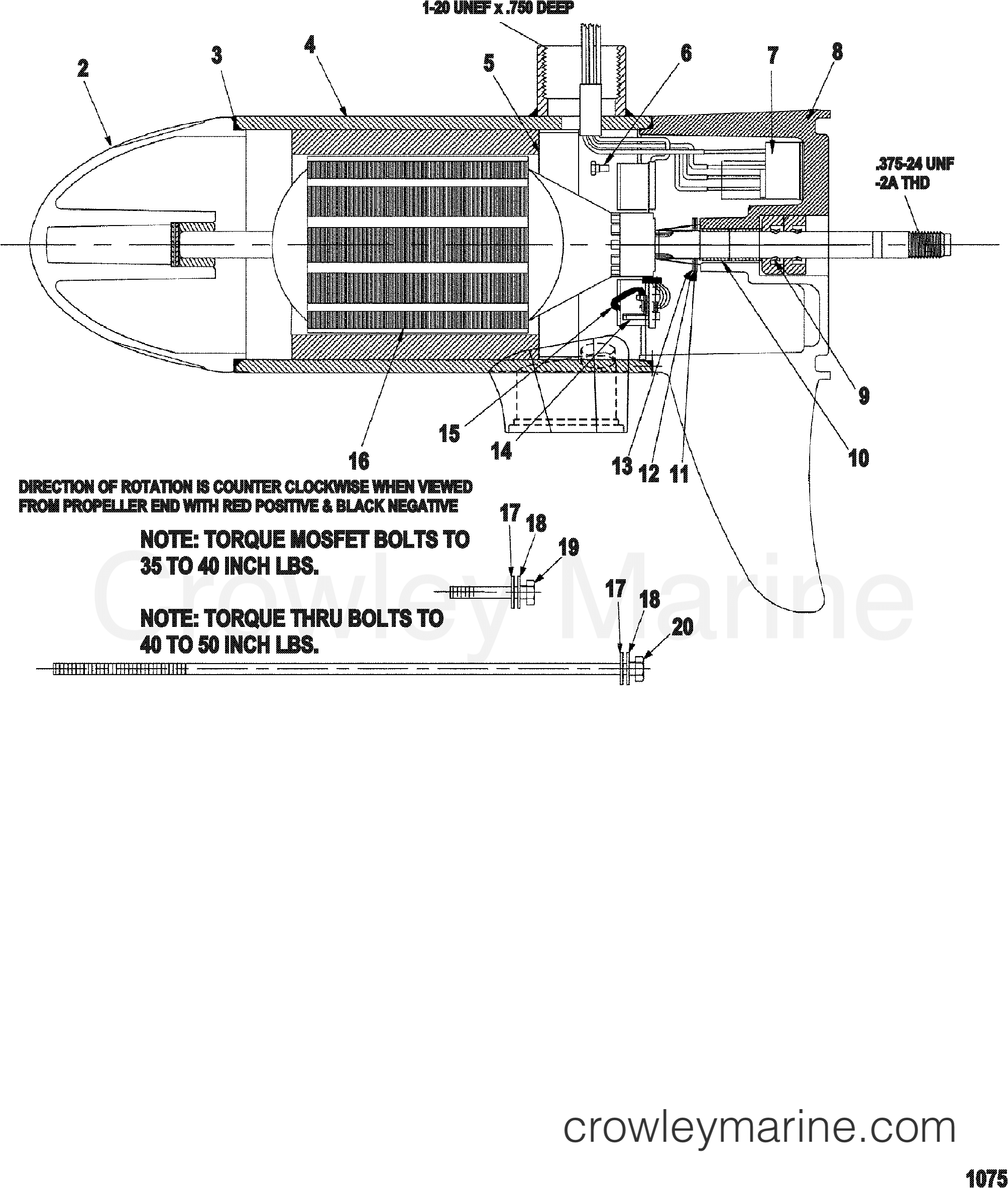 LOWER UNIT ASSEMBLY(109# - VARIABLE) (MXS397022) - 2001 Electric ...