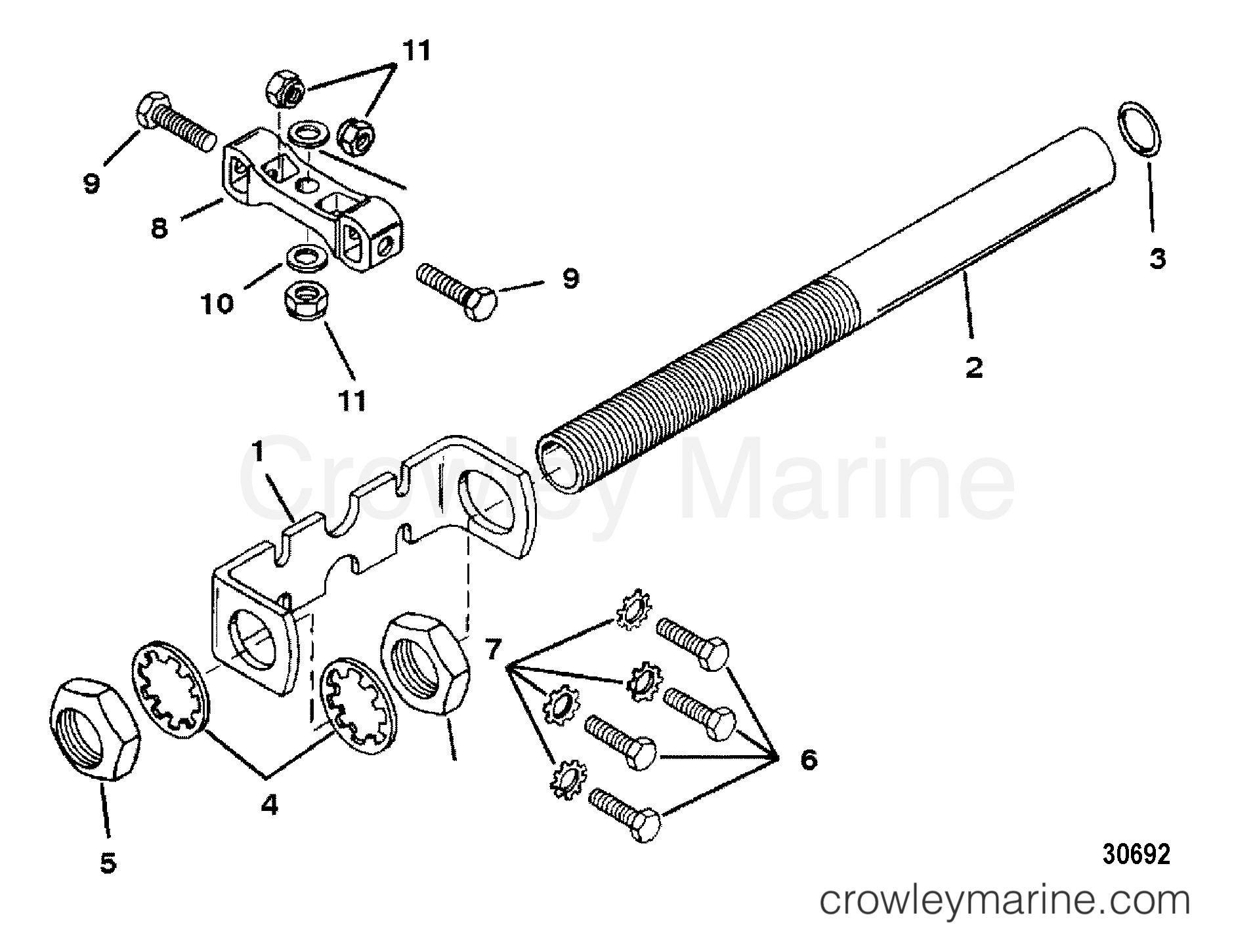 STEERING ATTACHING KIT - 2001 Race Outboard 200 XS [CS SM] 1920362YH ...