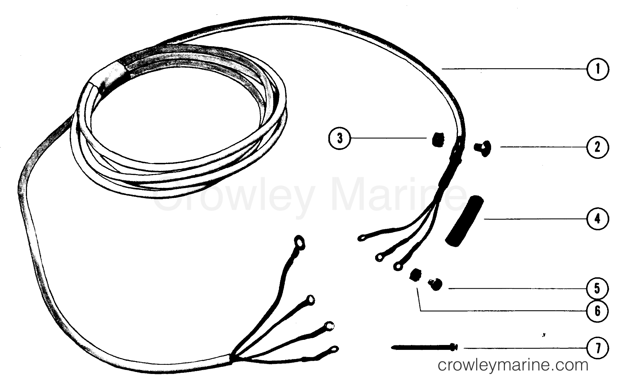 ELECTRIC SHIFT EXTENSION CABLE ASSEMBLY (M/C 215E) - Various Years ...