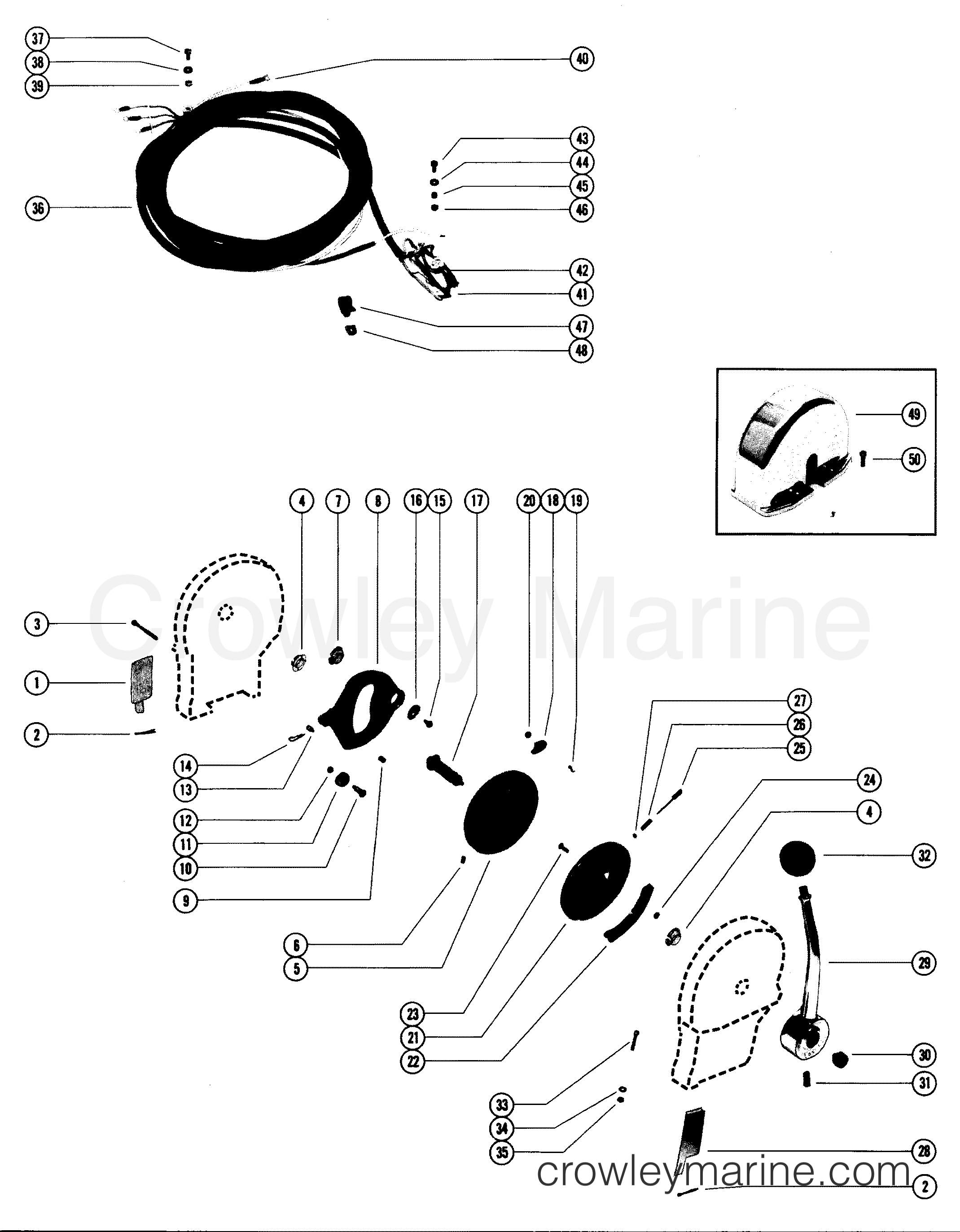 REMOTE CONTROL ASSEMBLY, COMPLETE (68832A1 / A2) - Various Years ...
