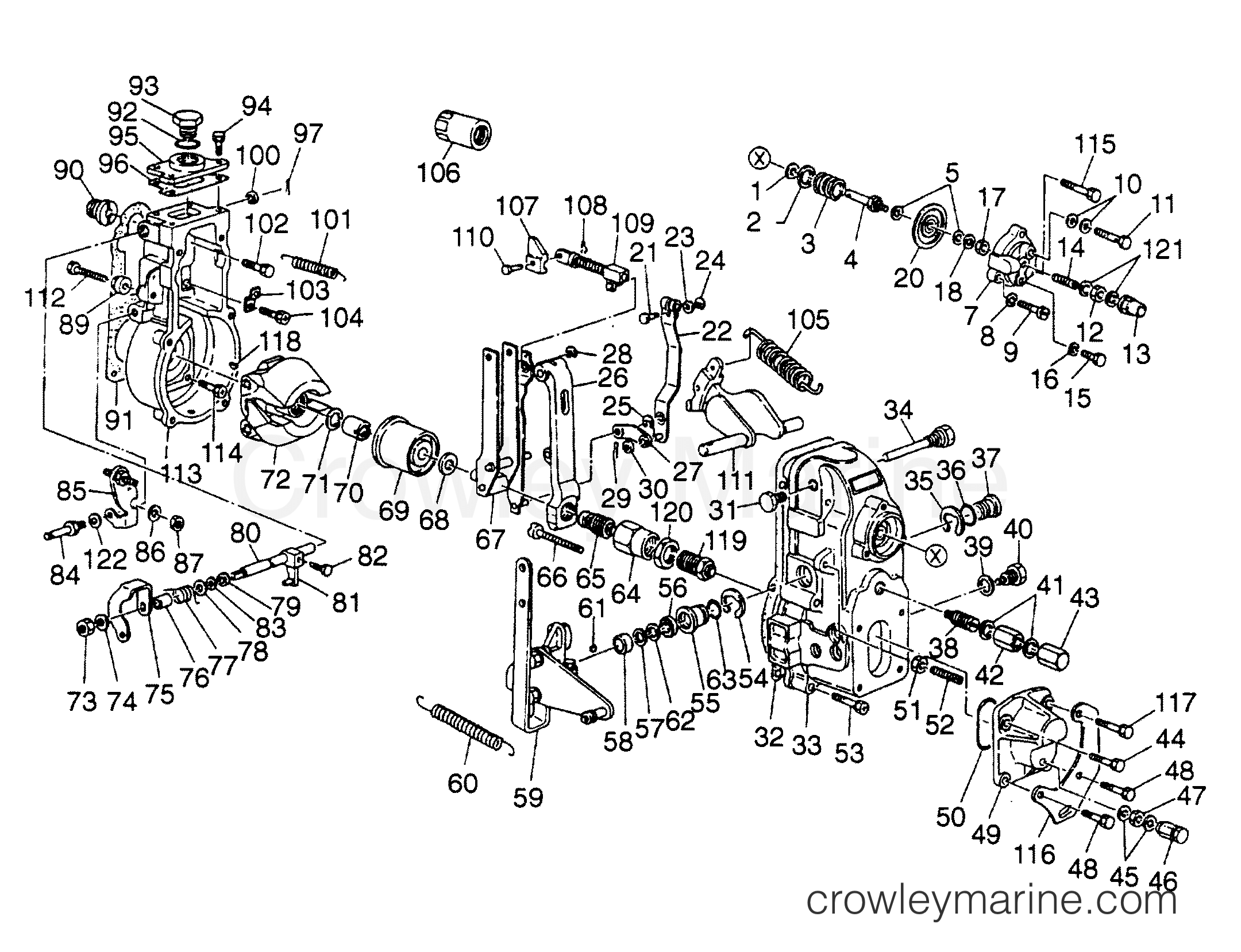 GOVERNOR ASSEMBLY - 1993 Inboard Engine 5.9LD [PORT] 35922G9FS ...