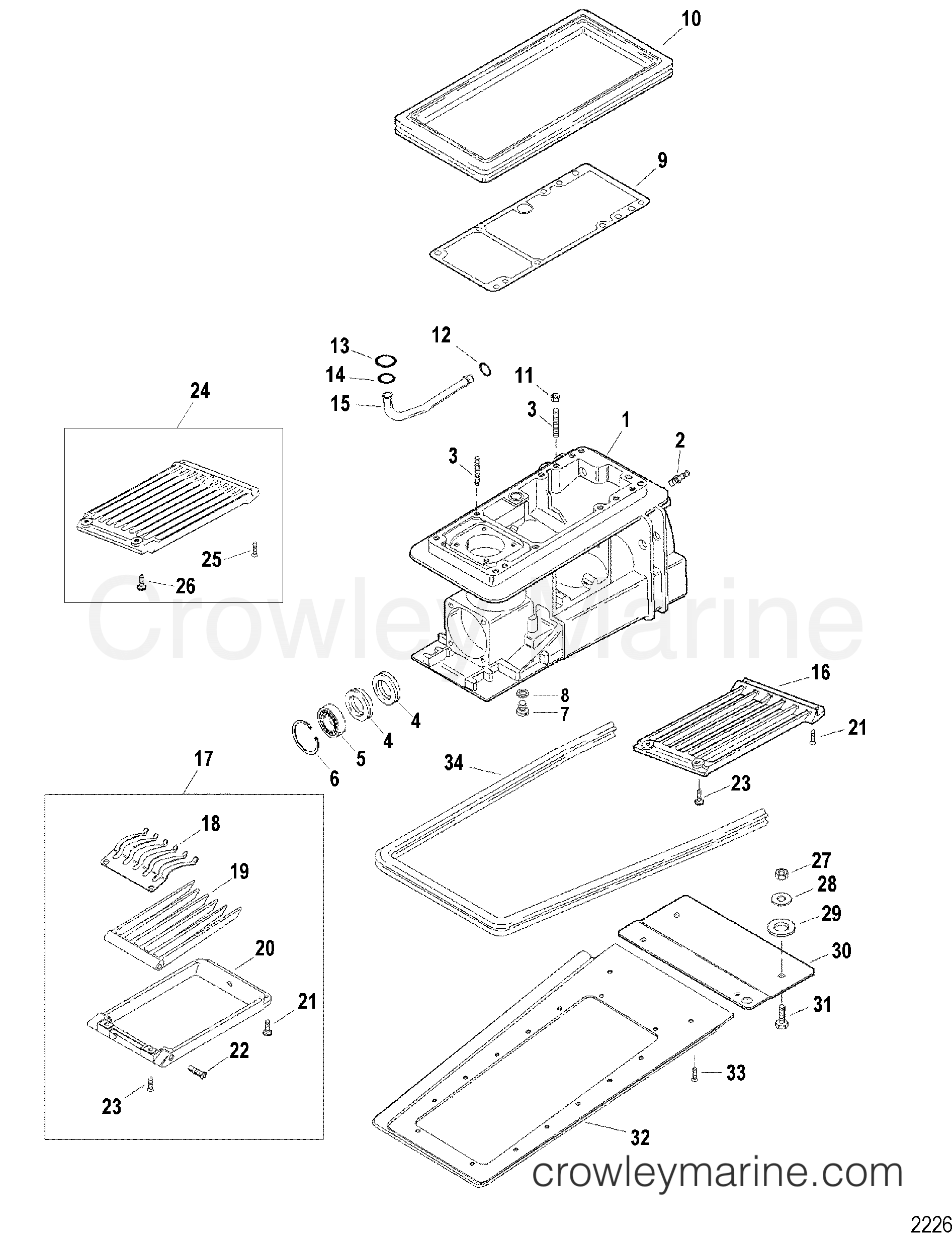 JET DRIVE HOUSING COMPONENTS - 2001 Sport Jet 0 [JETPUMP] S721P52YD ...