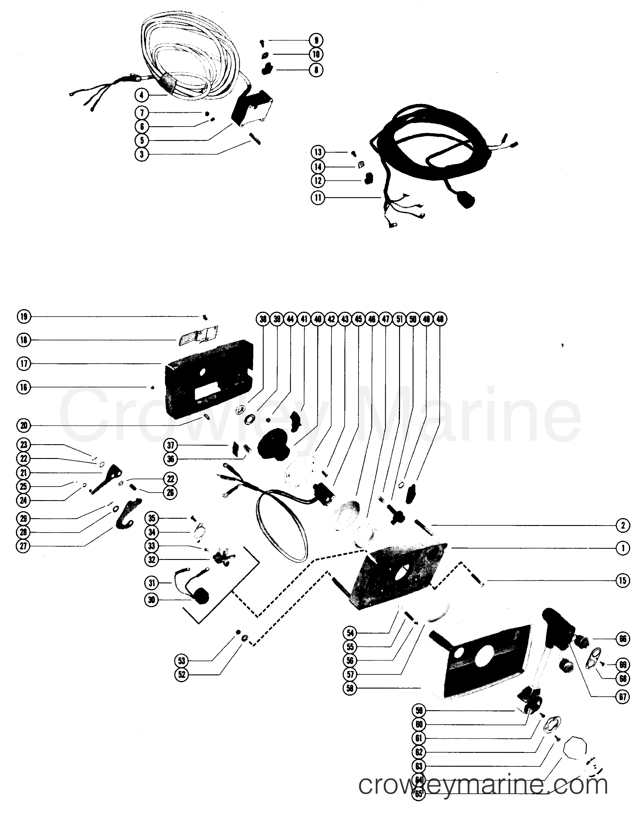 REMOTE CONTROL ASSEMBLY (MERCONTROL - DELUXE) - Various Years Rigging ...