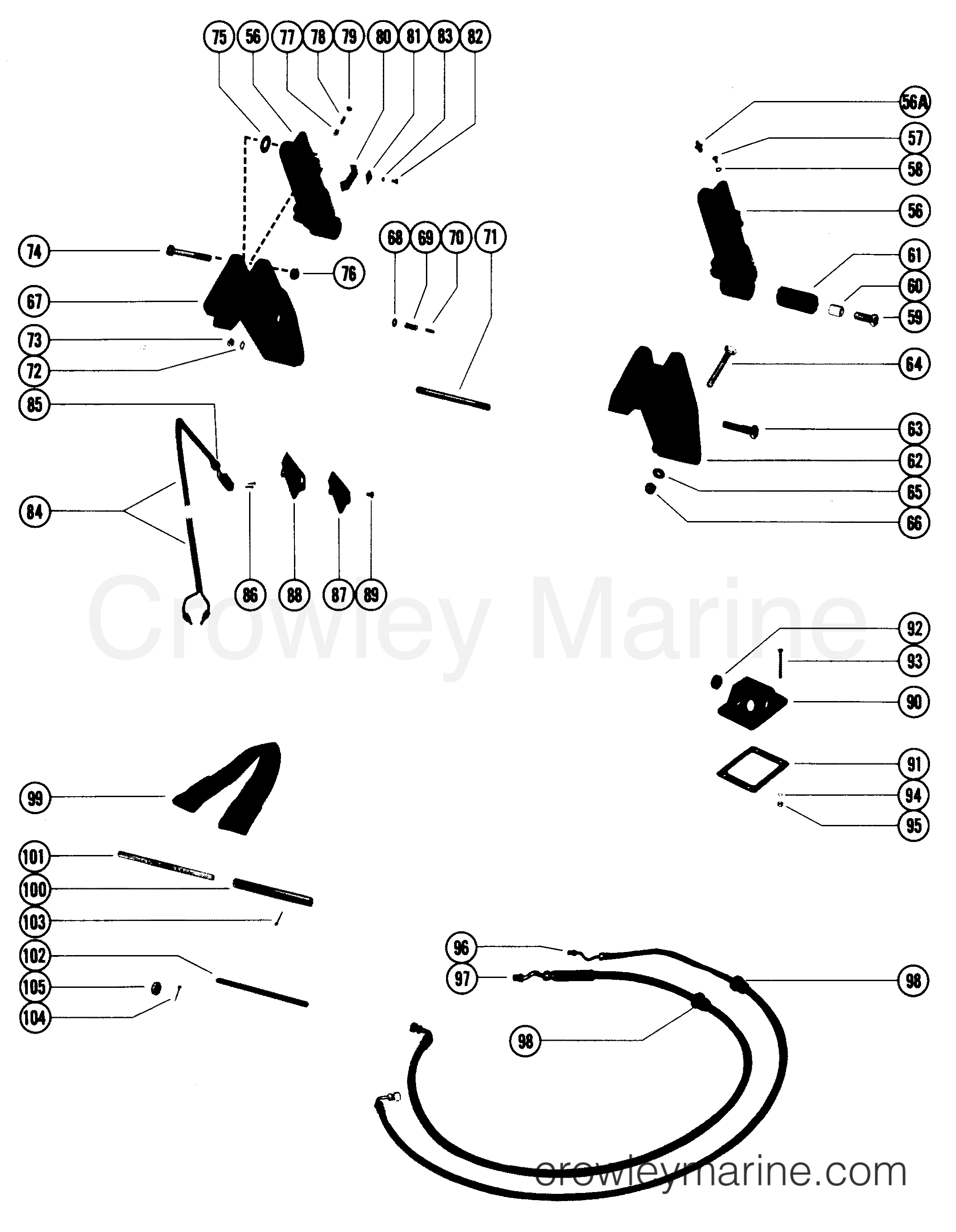 OUTBOARD POWER TRIM KIT, COMPLETE D - Various Years Rigging Trim / Tilt ...