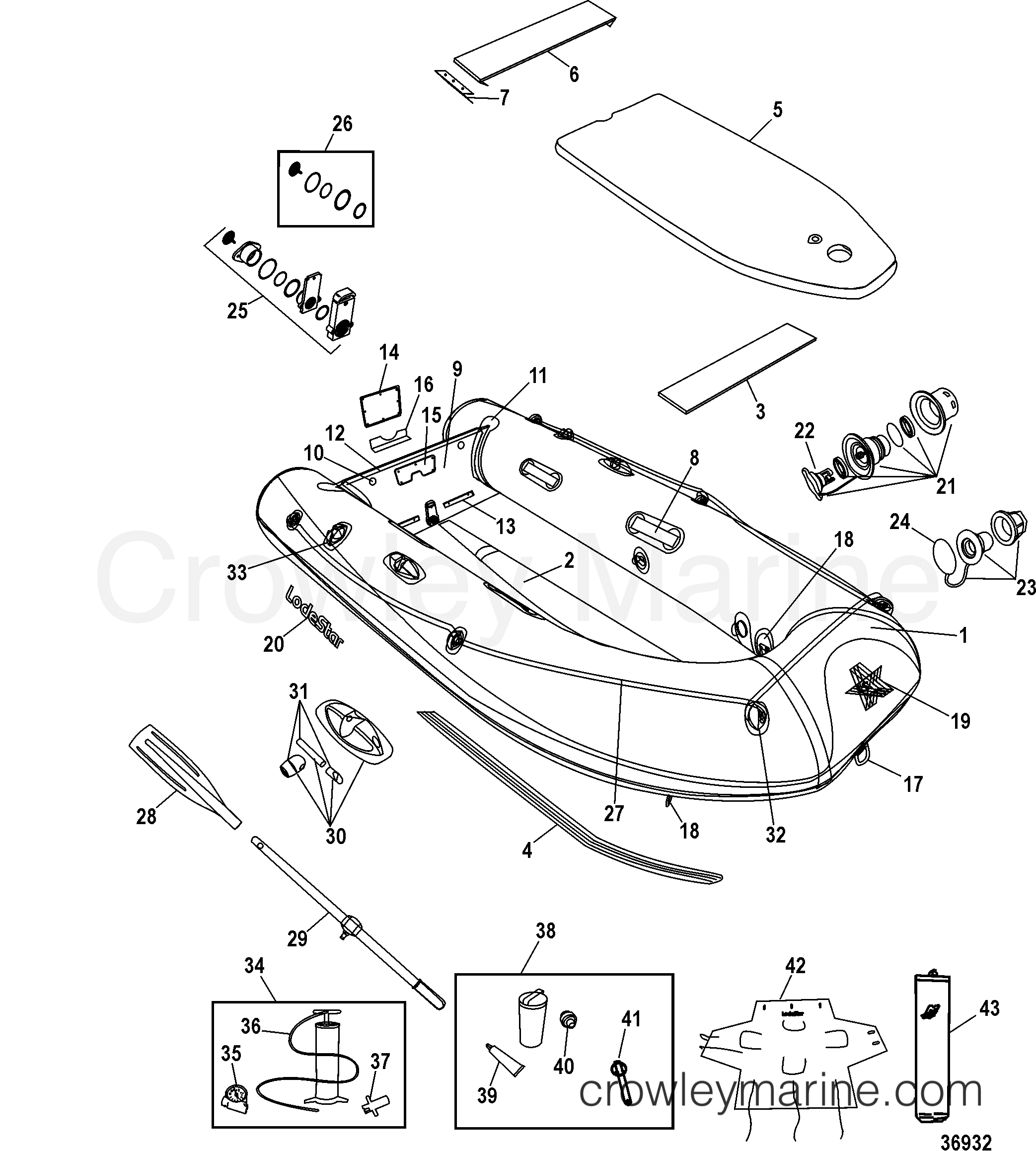 ULTRA LIGHT MODEL(275) - 2009 Inflatable Boat [IB2] AA860003N | Crowley ...
