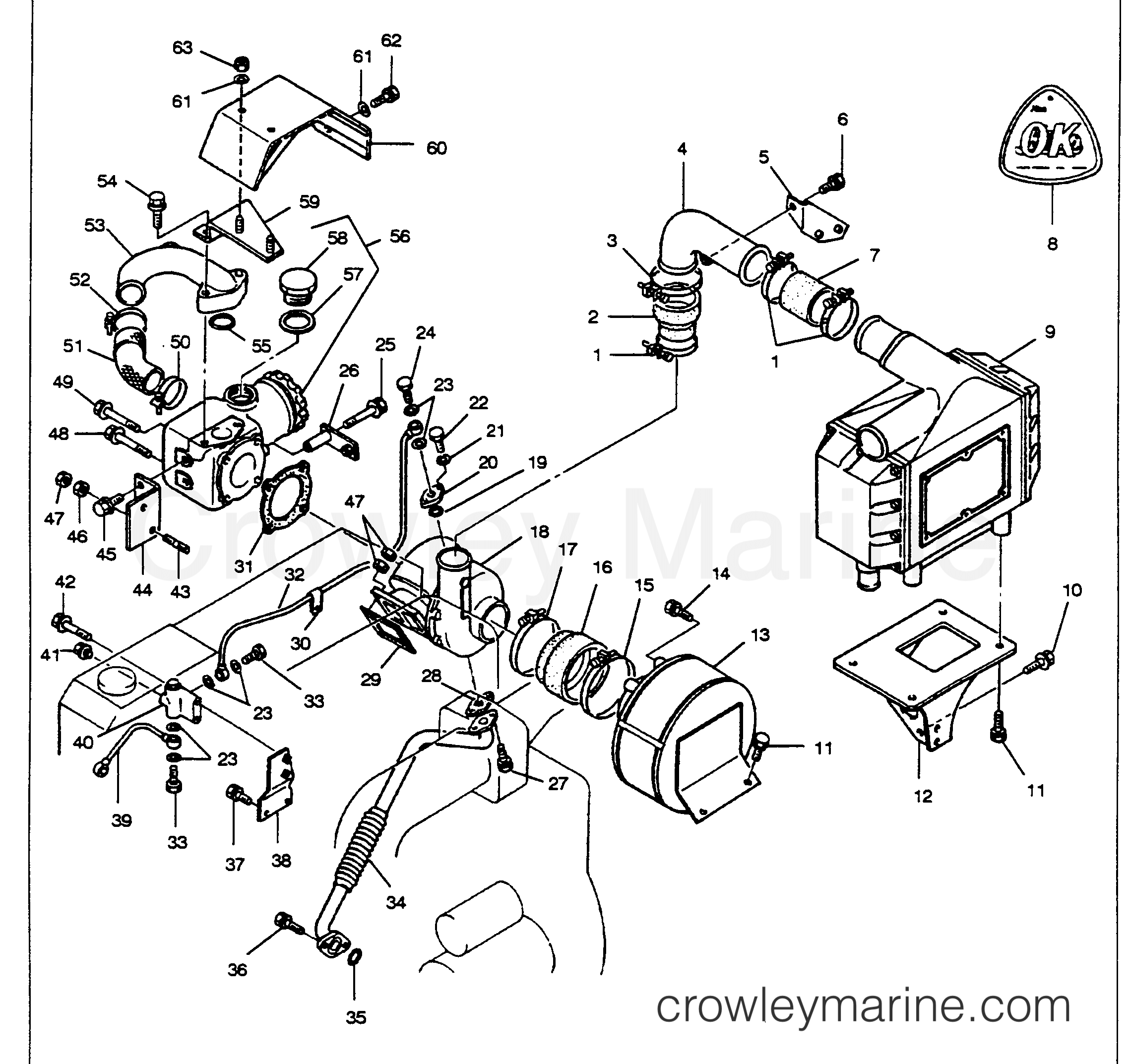 TURBOCHARGER AND MISC COMPONENTS(ENGINE #EH700-T2188) - All Years ...