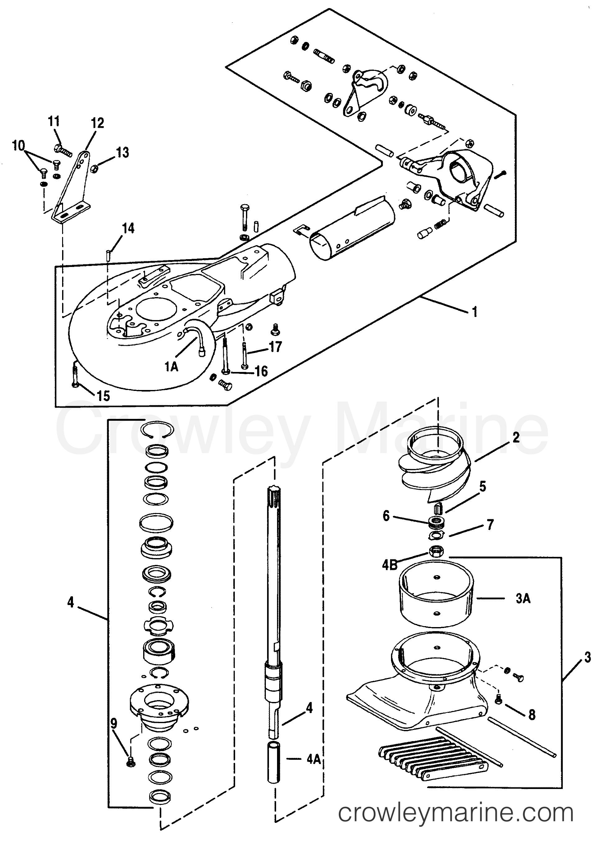 JET PUMP ASSEMBLY - 1991 Outboard 50 [ELPTO] 7050412YD | Crowley Marine