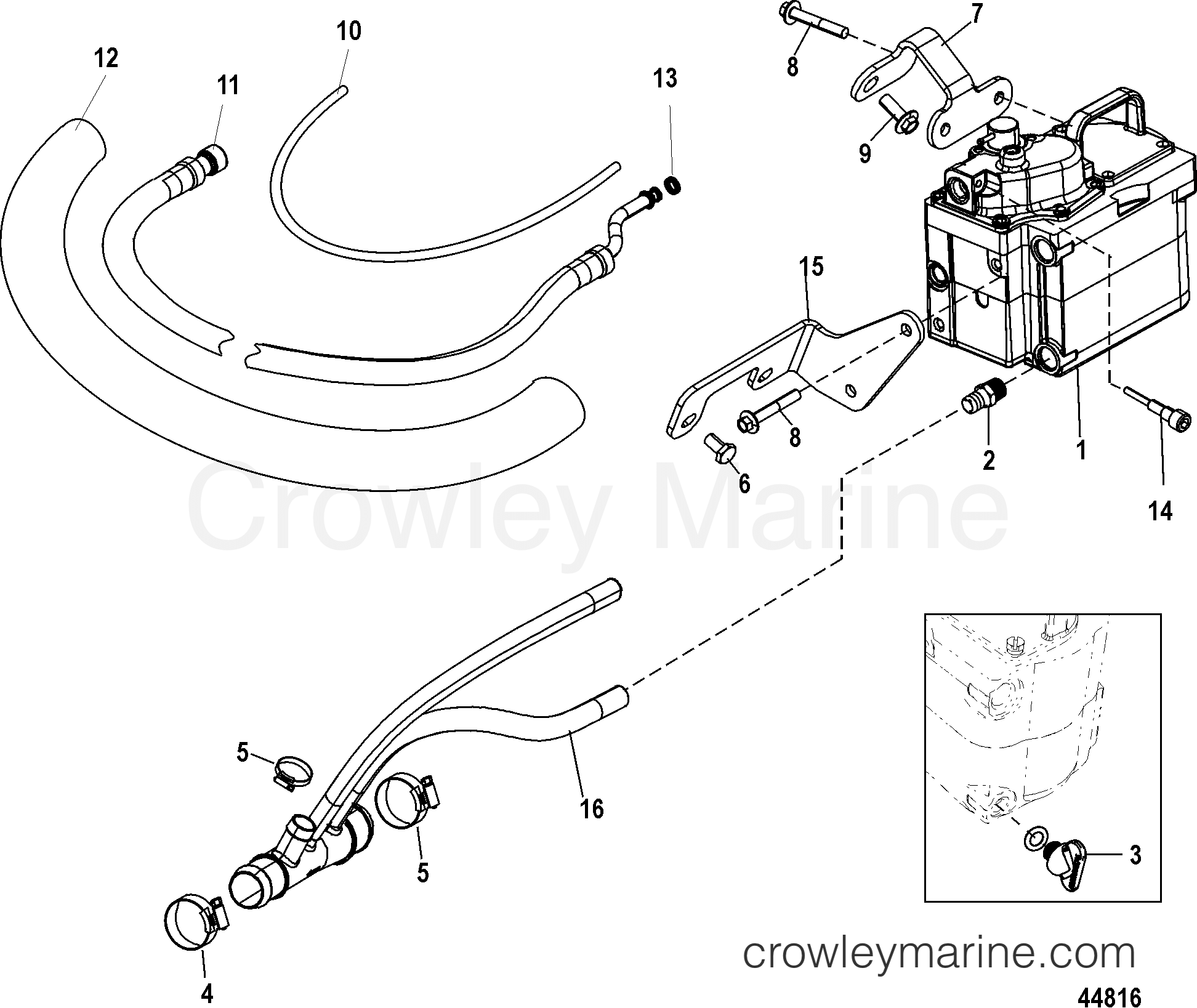 COOL FUEL SYSTEM - 1998 Stern Drive 496 HO [BRAVO MPI] 4S4C258UU ...