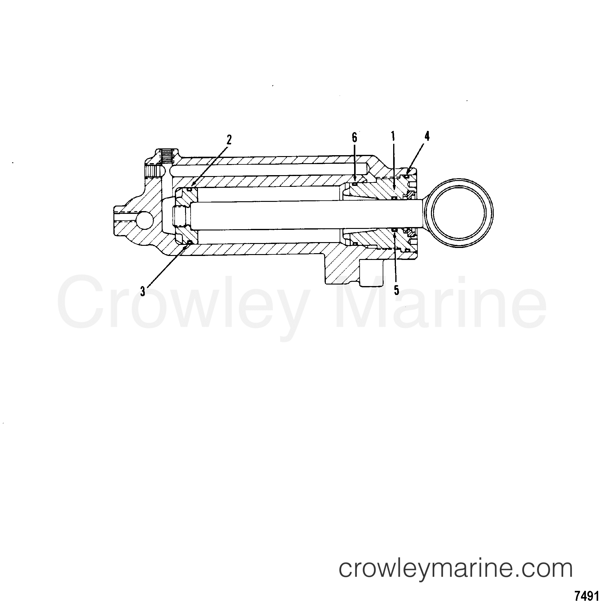 POWER TRIM CYLINDER REPAIR KITS - 1986 Outboard 60 [ELPTO] 1060726 ...