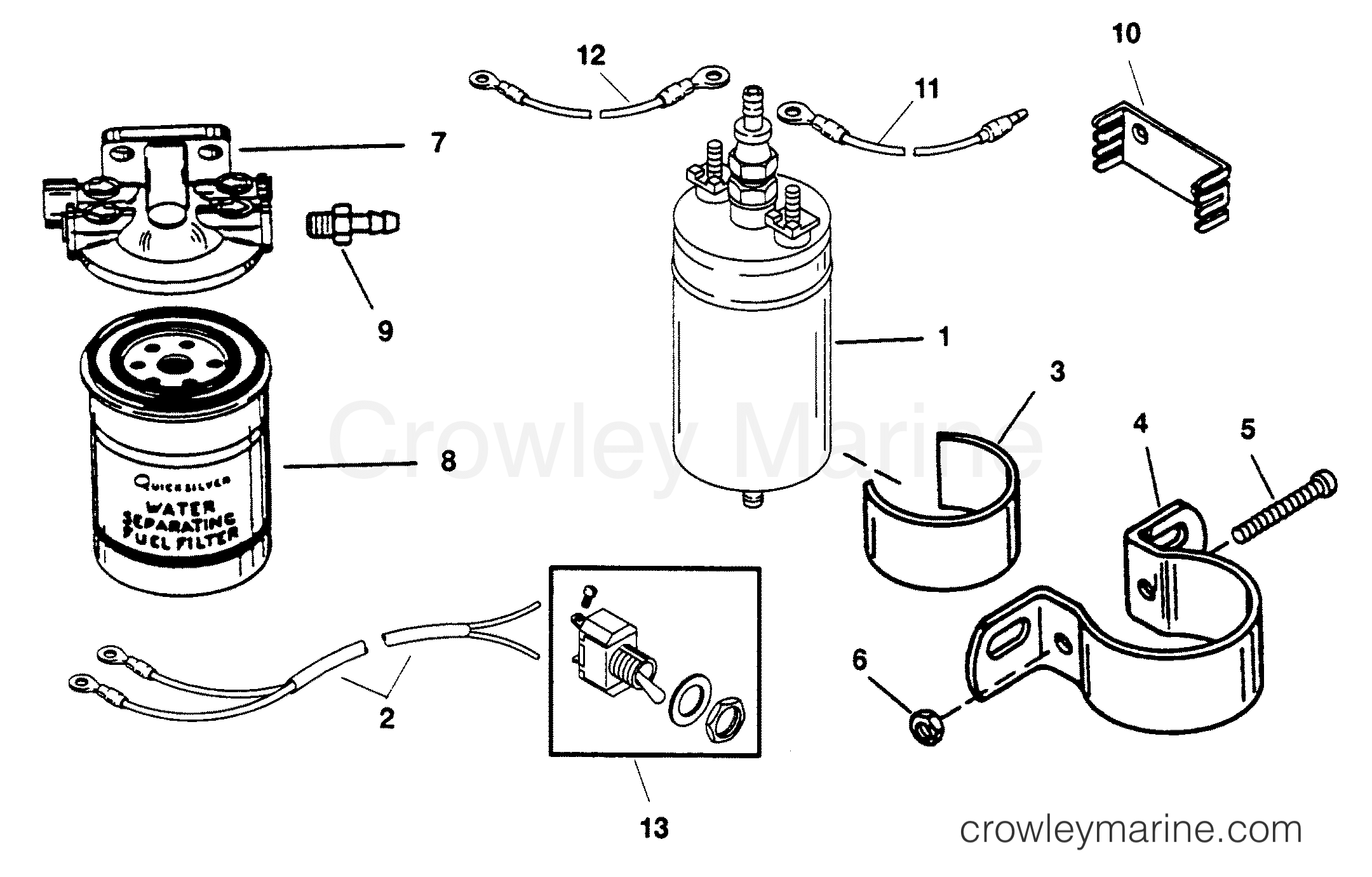FUEL PUMP(DESIGN II) - 1994 Race Outboard 2.5 OS [CL EFI] 1925242PH ...