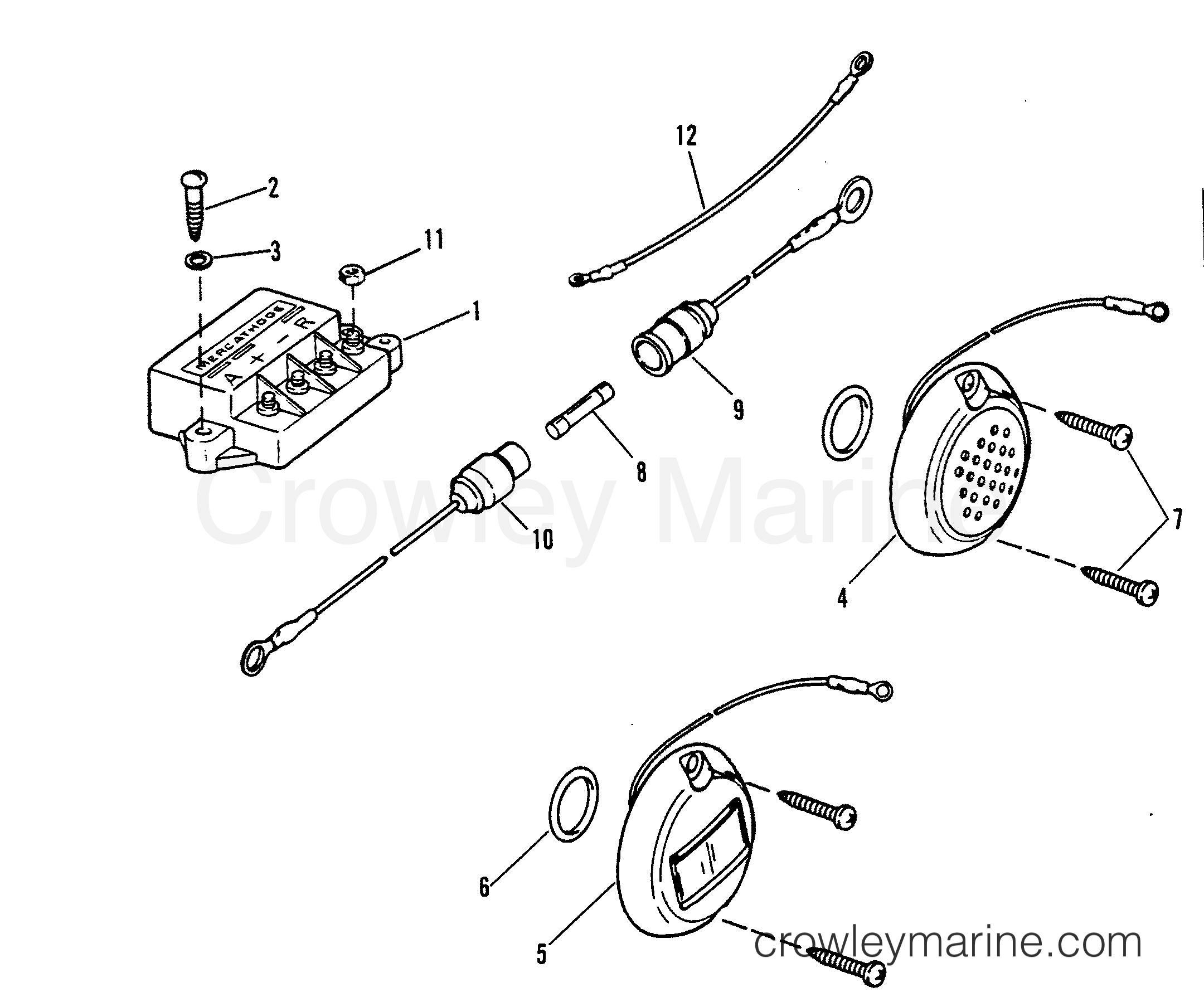 MERCATHODE KIT (1) - Various Years Rigging Fuel/Oil Tanks, Lines ...