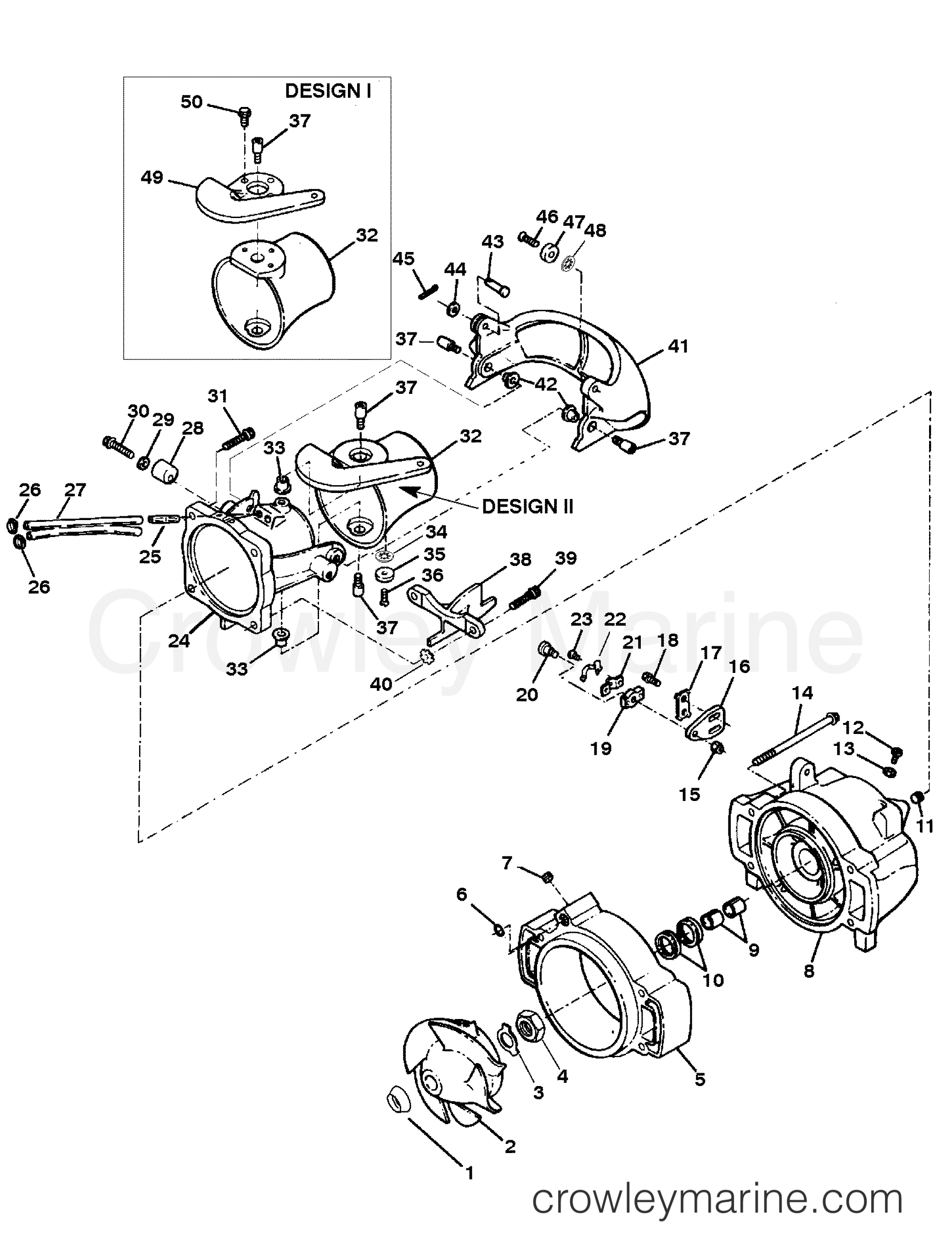NOZZLE/RUDDER COMPONENTS - 1996 Sport Jet 120 [JETPUMP] H63SP20SD ...