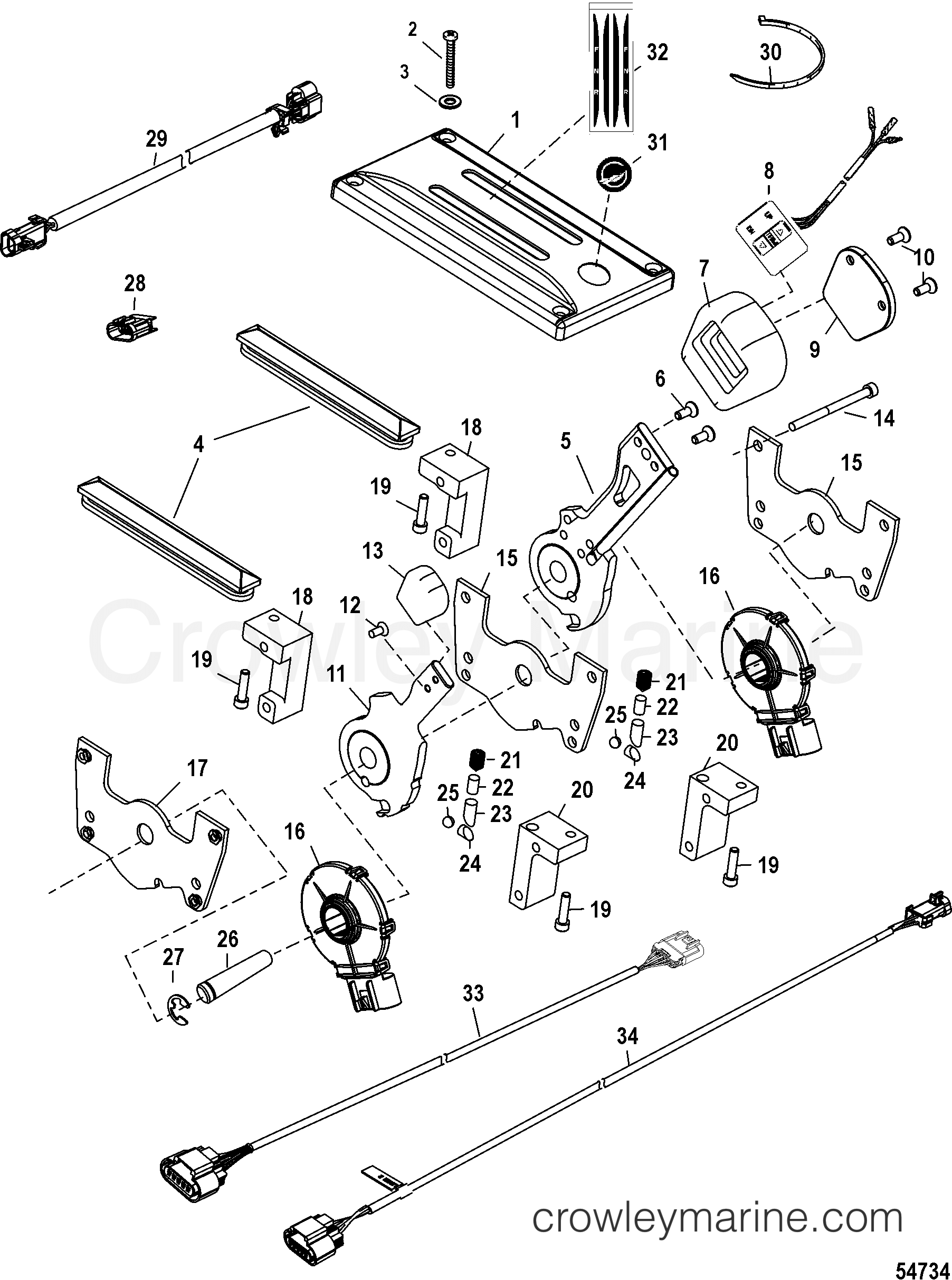 ZERO EFFORT CONTROL-DTS (2 LEVER) - Various Years Rigging Remote ...