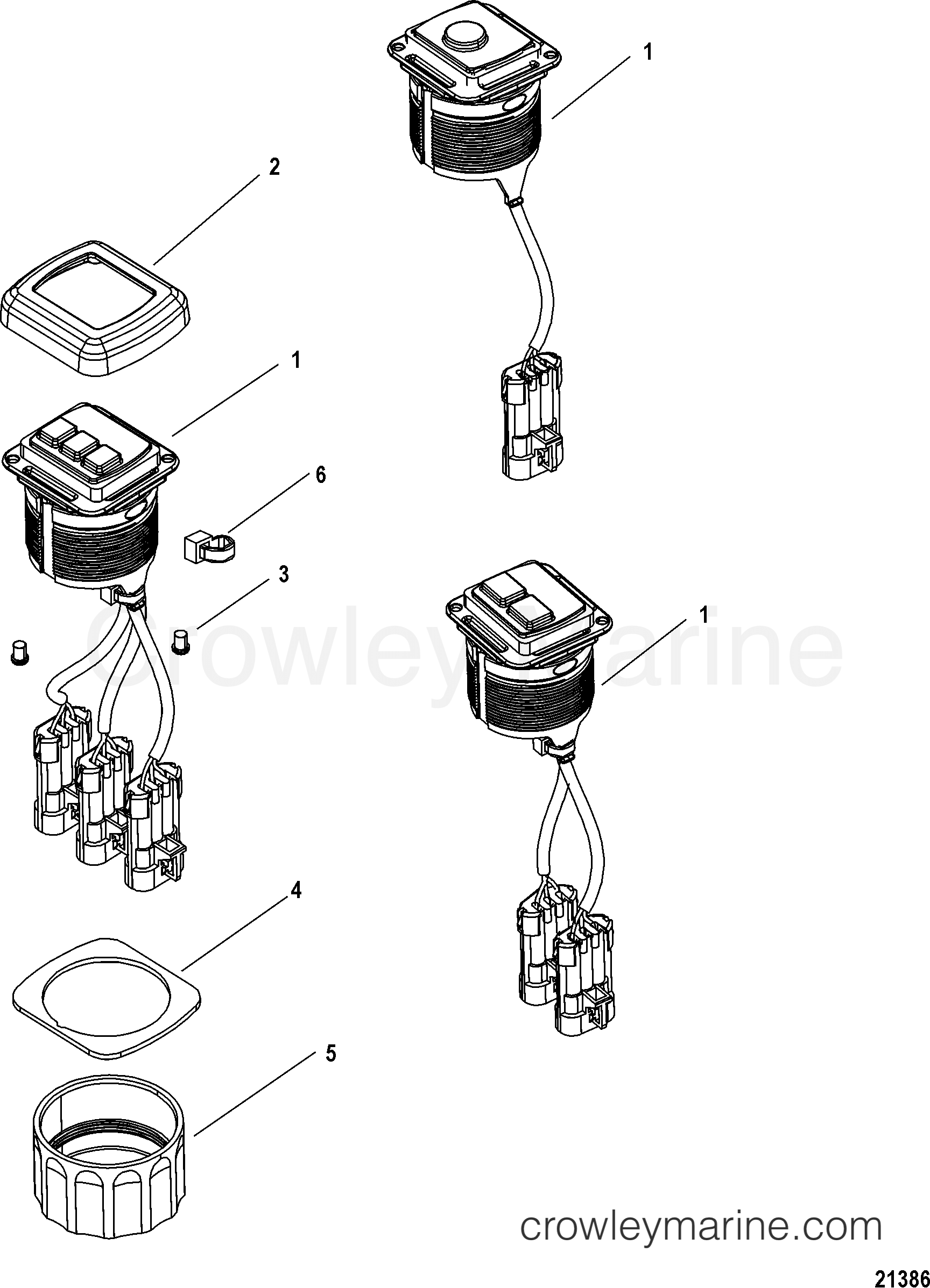 START/STOP SWITCH KIT - 2006 Outboard 200DFI [CXL] 1200D84KD | Crowley ...