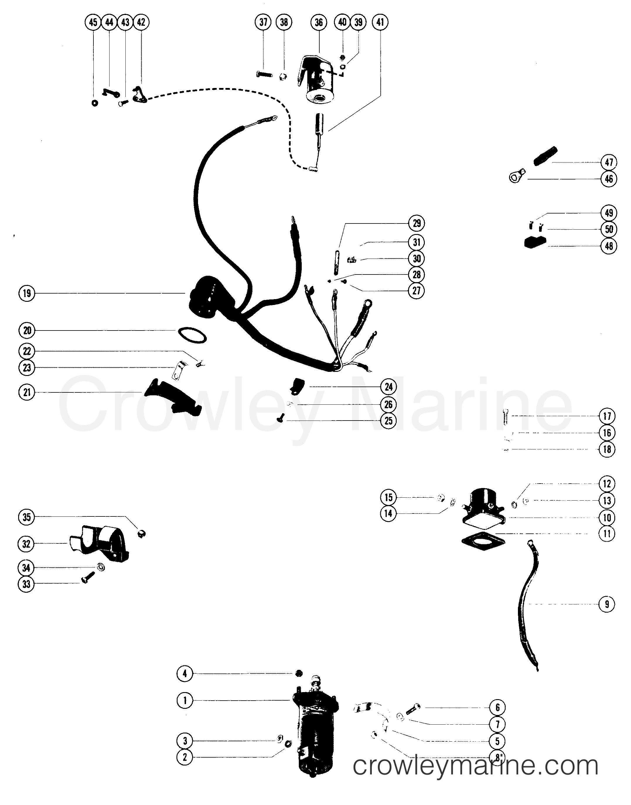 ELECTRIC STARTER KIT (MERC 200 - SERIAL #2296267 AND UP) - Various ...