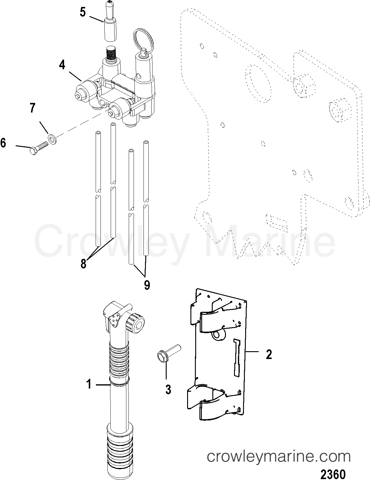 WATER DRAIN, AIR MANIFOLD AND PUMP - 1998 Stern Drive 6.2L [HORIZON ...