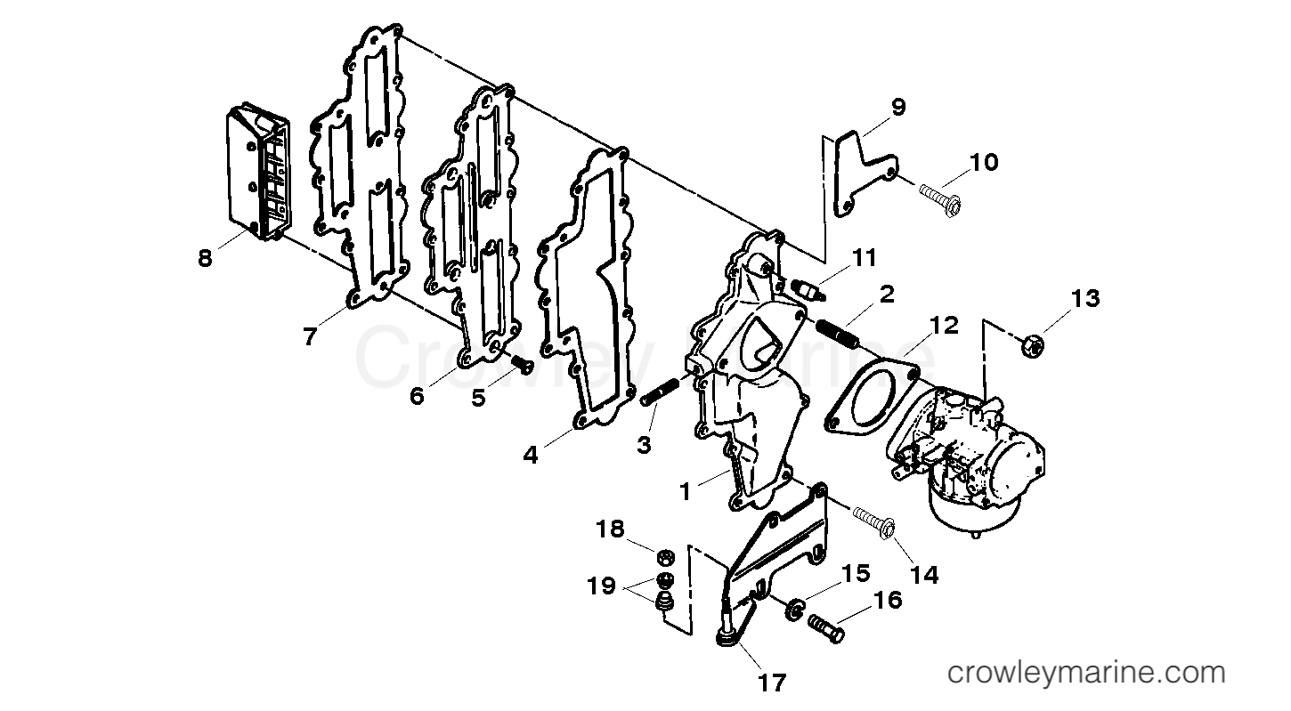 FUEL INTAKE SYSTEM - 1996 Outboard 75 H075412SD [ELPT] | Crowley Marine