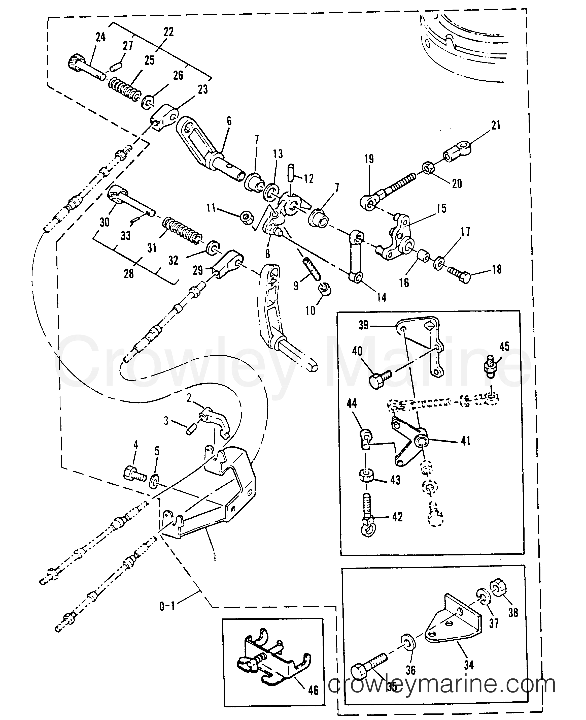 REMOTE CONTROL ATTACHMENT KIT - 1979 Outboard 9.9 [EL] 7010529 ...