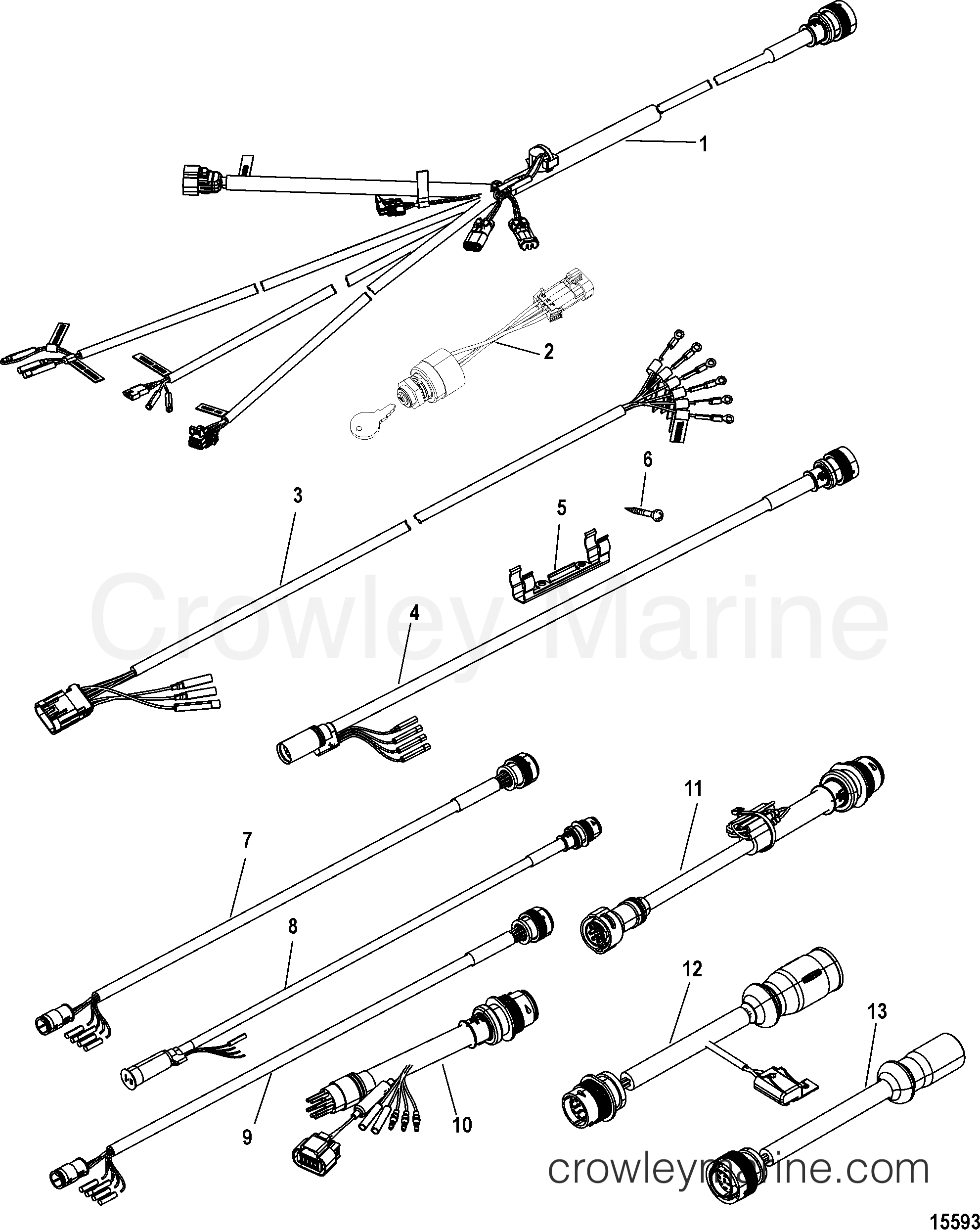 HARNESS ADAPTER/KEY SWITCH KIT(896537K02 THRU K29) - Various Years ...