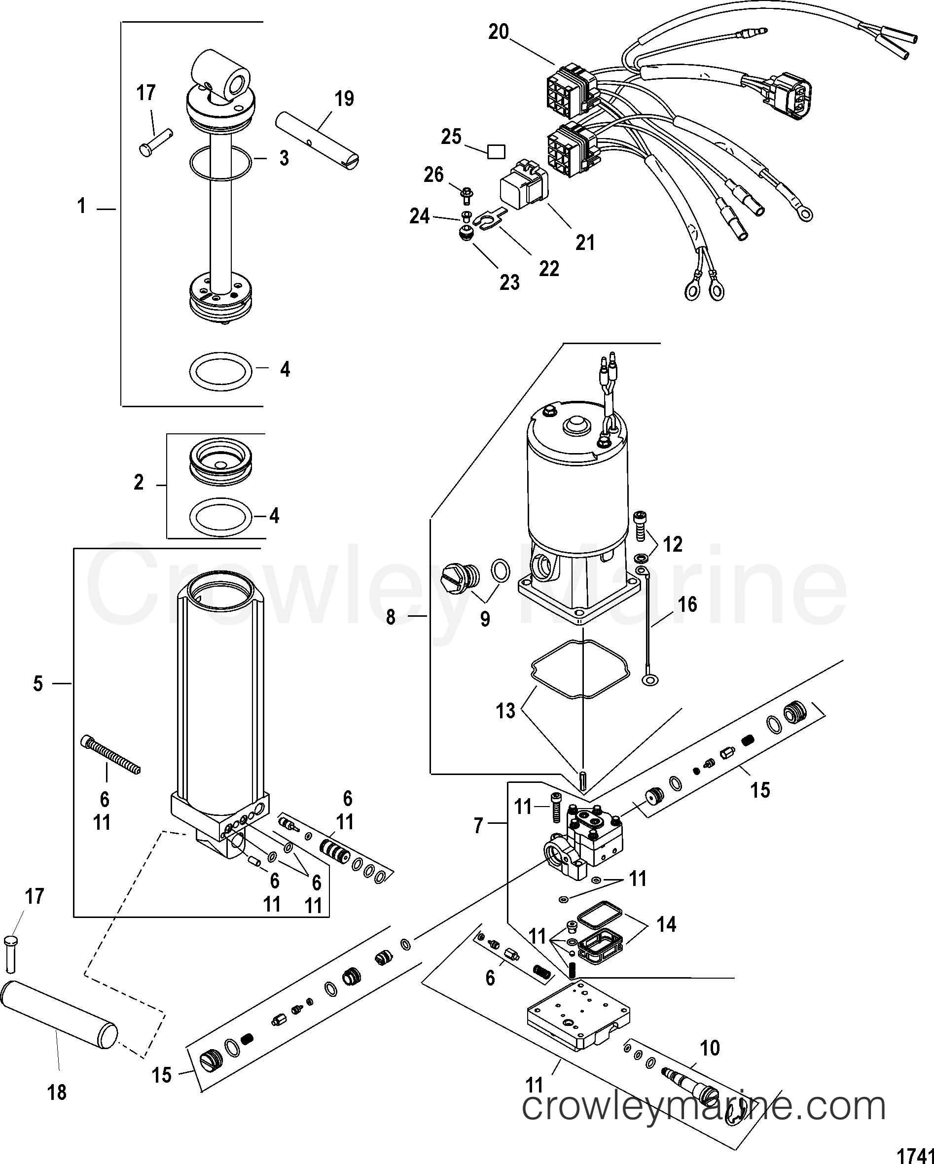 POWER TRIM - 1999 Outboard 30 [E 4] 7F30302HD | Crowley Marine