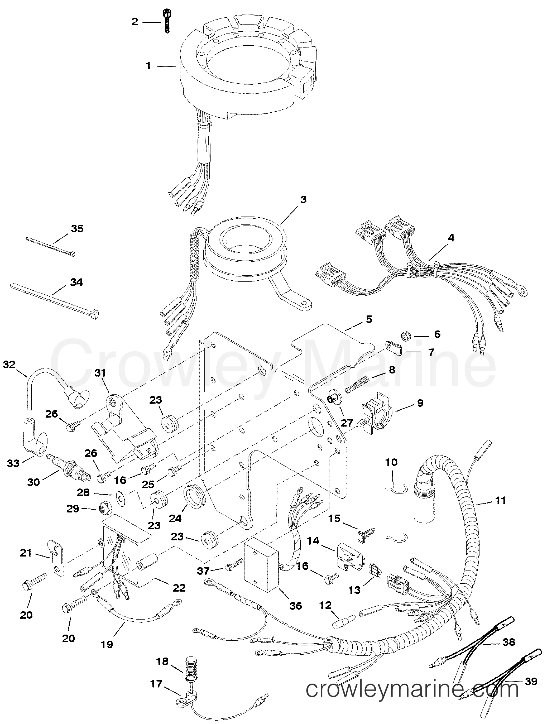 IGNITION COMPONENTS - 1996 Sport Jet 90 [JETPUMP] H62SP30SD | Crowley ...