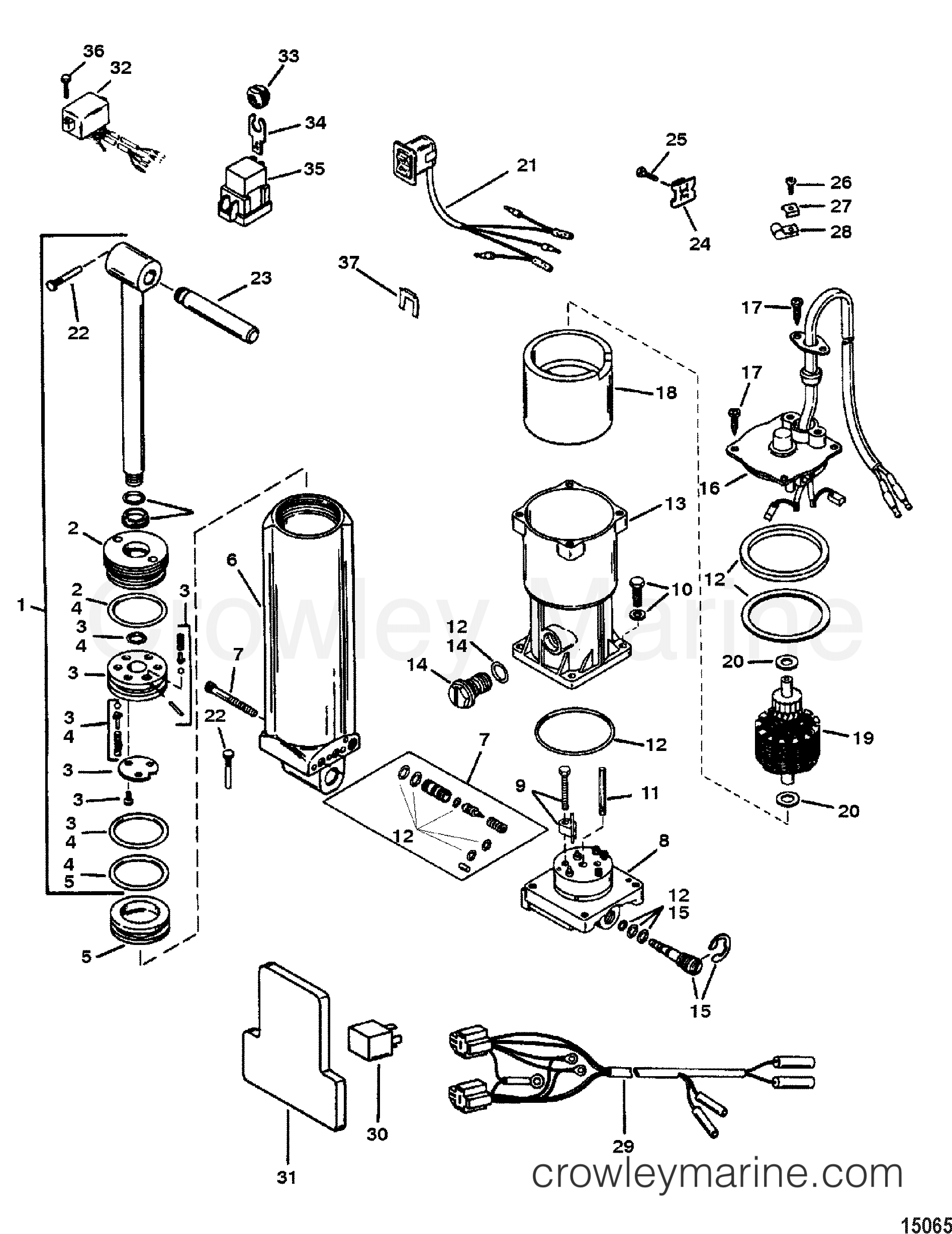POWER TRIM KIT(822870A2) - Various Years Rigging Trim / Tilt / Lift ...