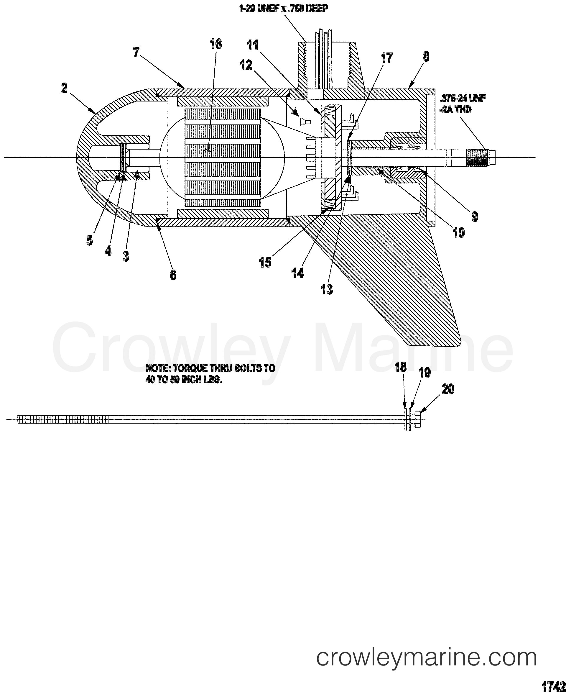 LOWER UNIT ASSEMBLY(34# - 5/2 SPEED) (MFF397072) - 1999 Electric ...