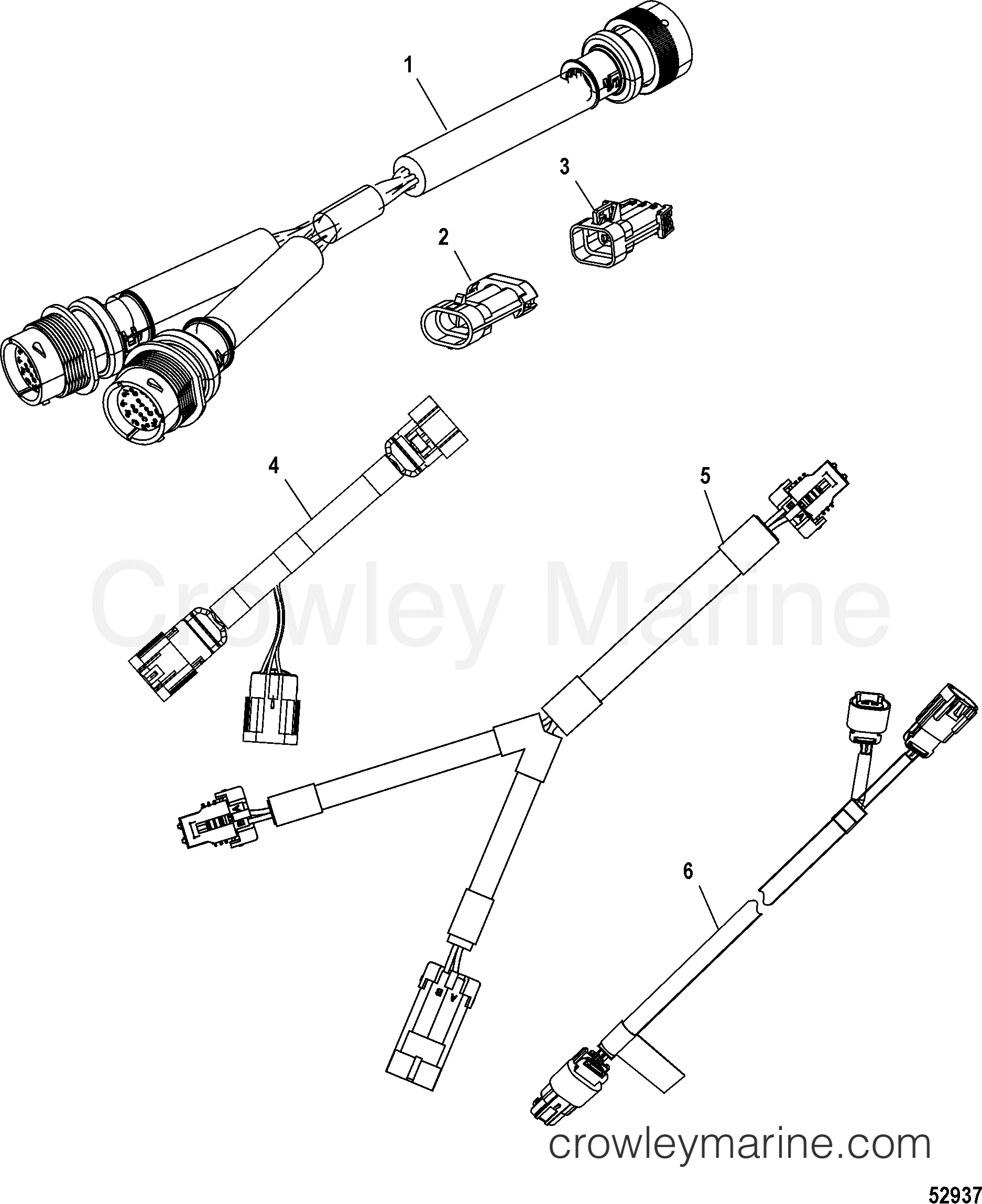 ADAPTOR HARNESSES AND CONNECTORS, DUAL HELM - Various Years Rigging ...