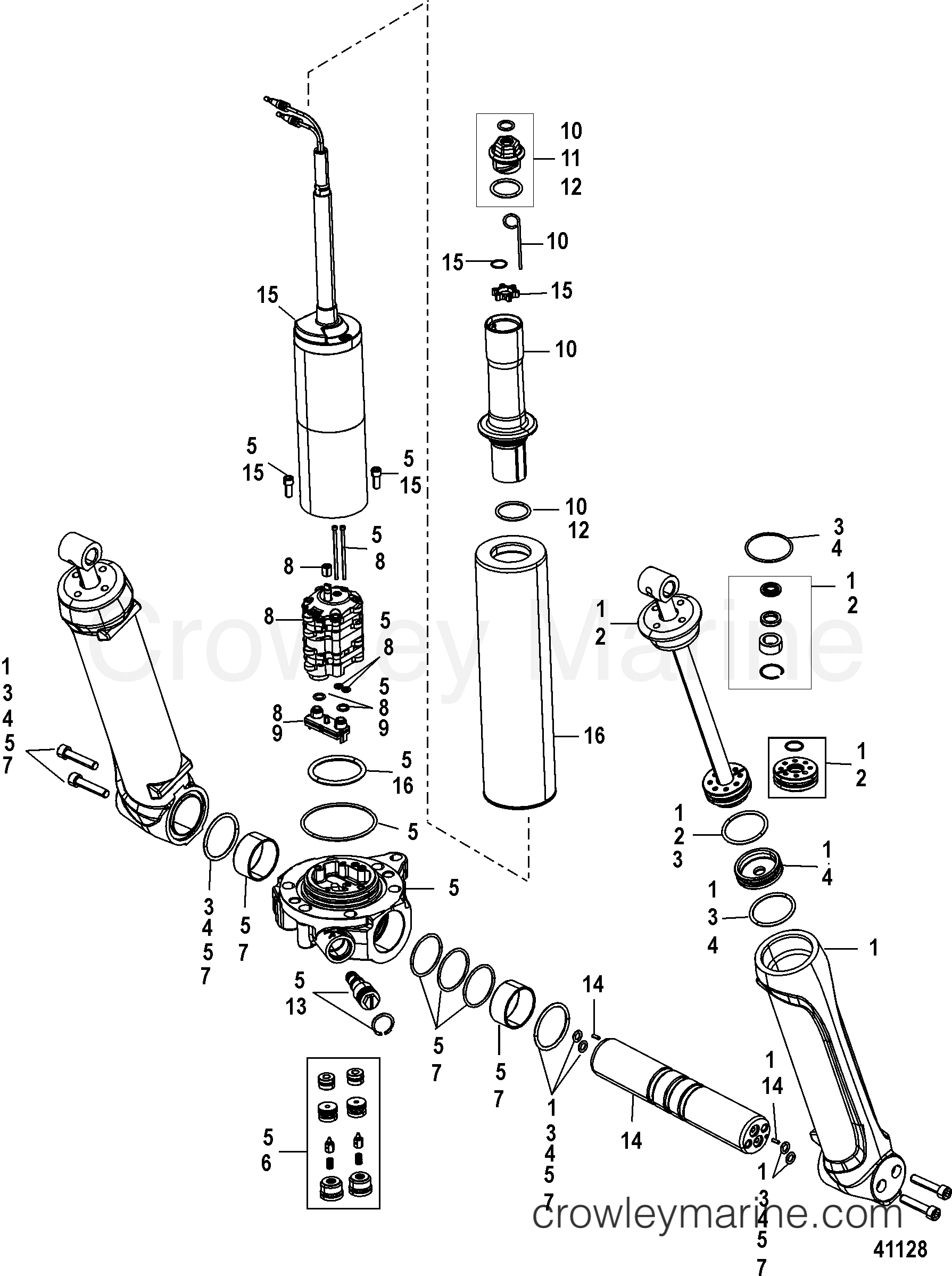 POWER TRIM COMPONENTS - 2006 Outboard 200 [L] 1201V13KD | Crowley Marine