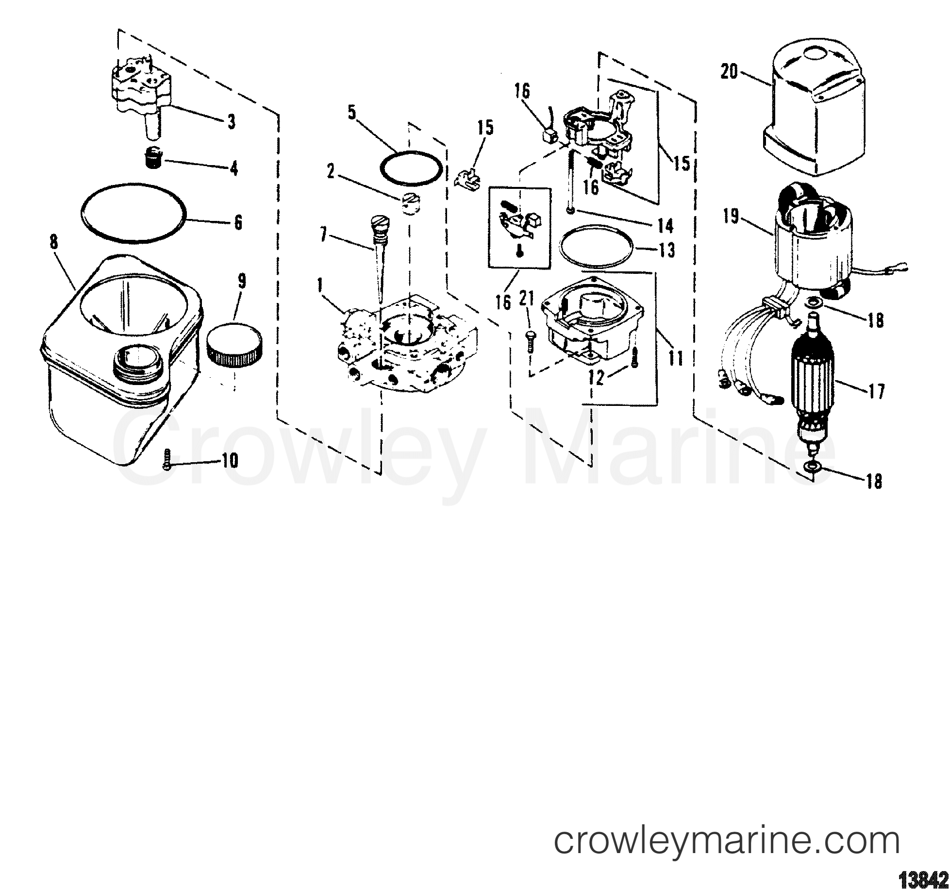 HYDRAULIC PUMP - 1998 Stern Drive BRAVO 1 [1.50:1] 5231200LS | Crowley ...